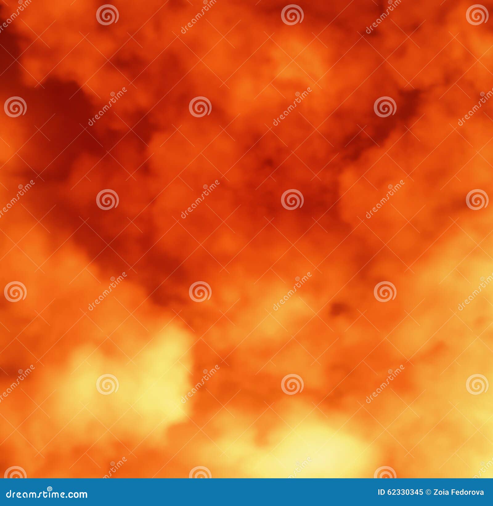 Orange Fog Or Smoke Cloud Isolated On Transparent Background. Realistic ...