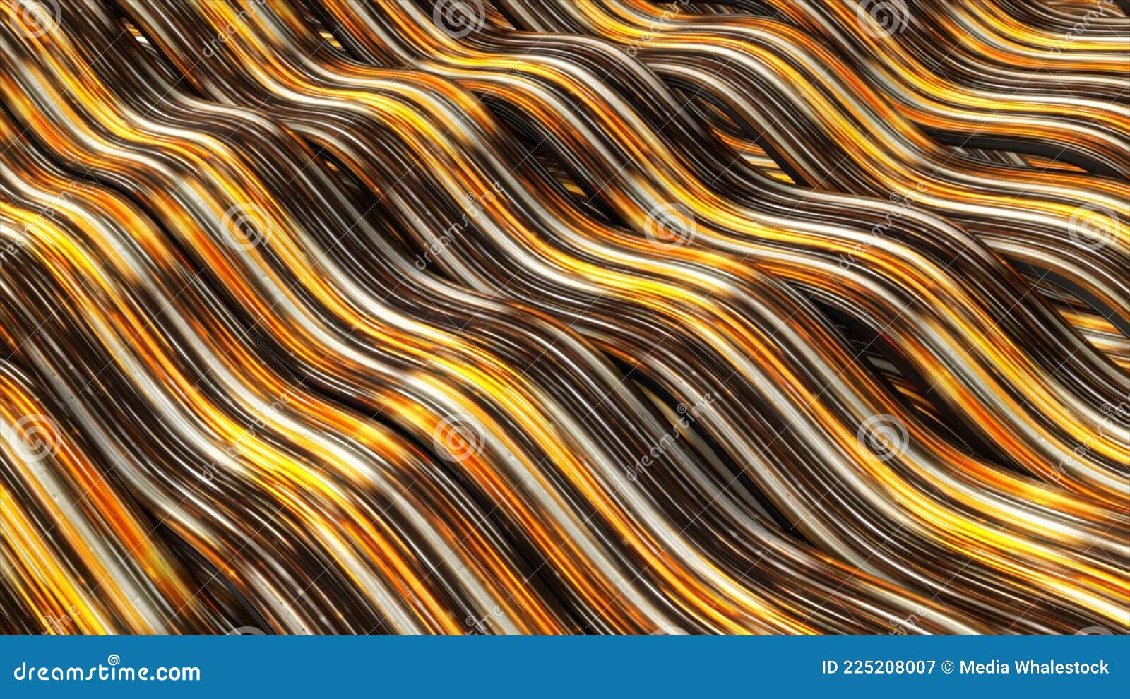 Orange and Yellow Stripes with the Running Program Code, Seamless Loop ...