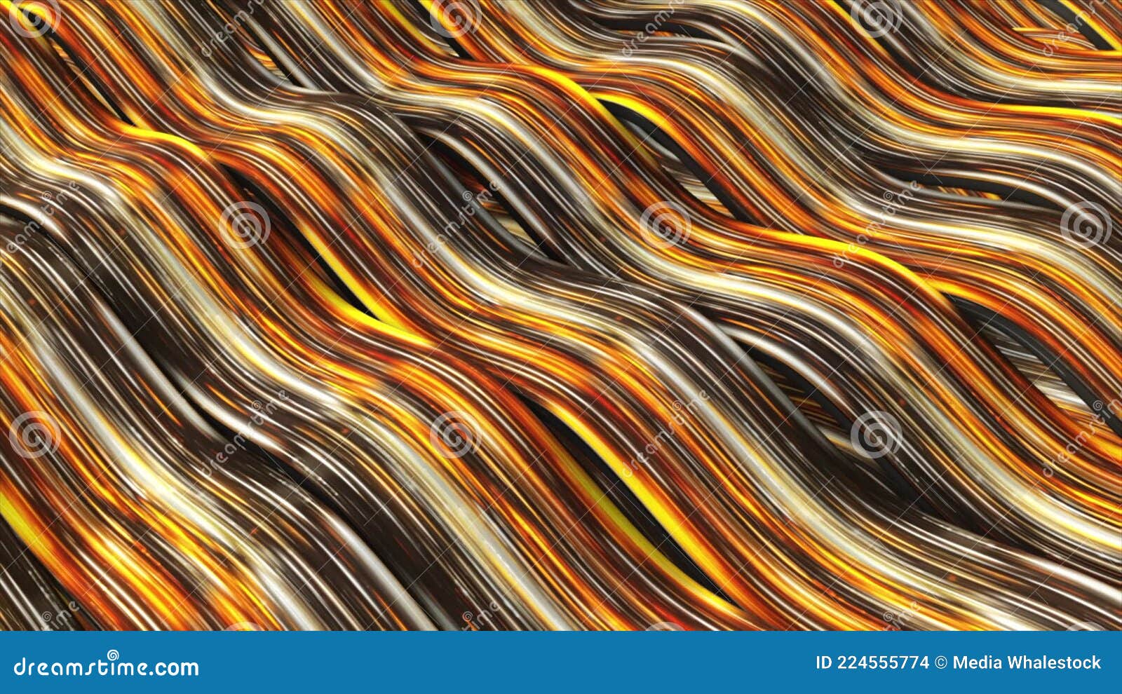 Orange and Yellow Stripes with the Running Program Code, Seamless Loop ...