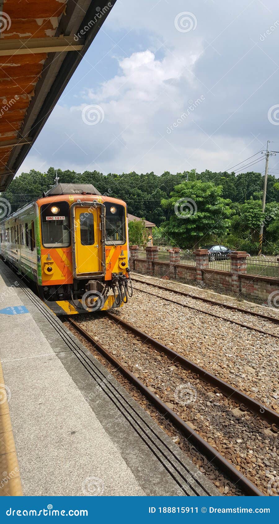 Train Pulling Out of a Station in Taiwan Editorial Photo - Image of ...