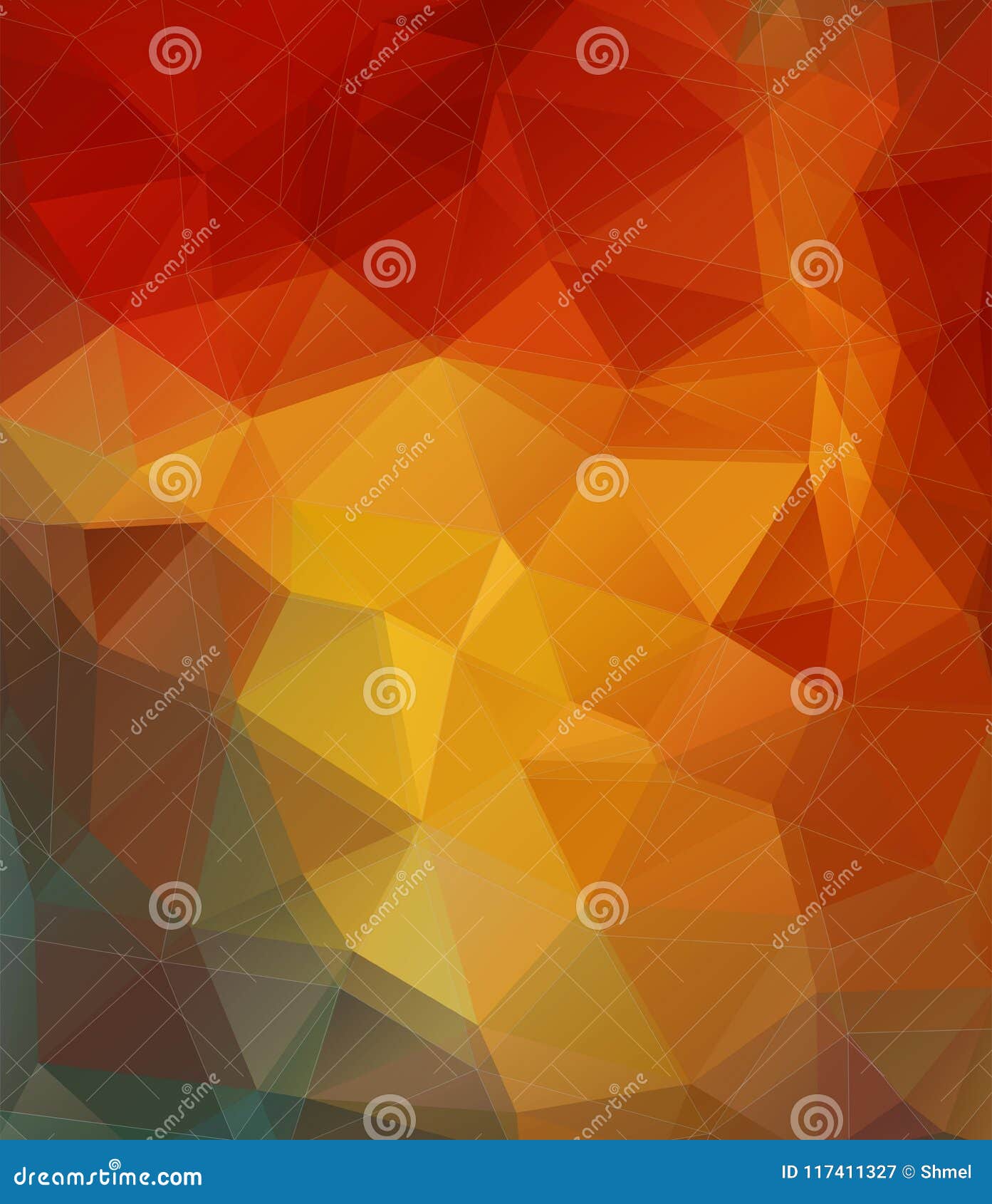 Orange and Yellow Triangle Background Stock Vector - Illustration of ...