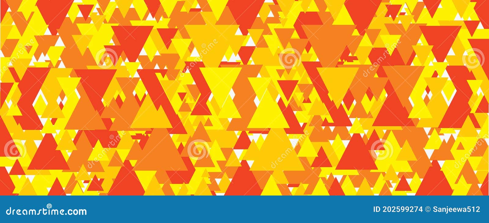 Orange and Yellow Triangle Shape Abstract Background Vector Stock ...