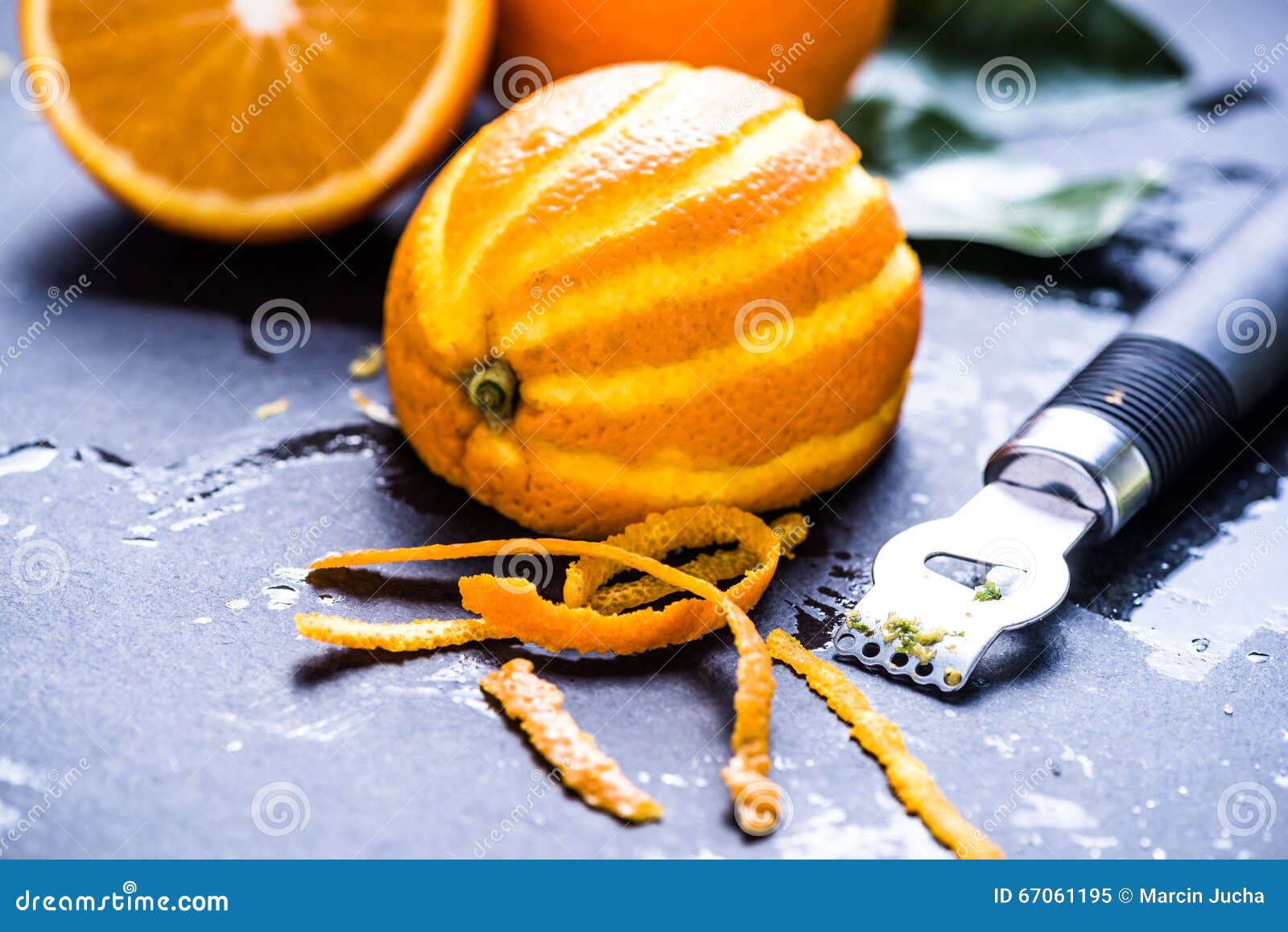 Orange and Zest, Natural Refreshing Ingredients Stock Image - Image of ...