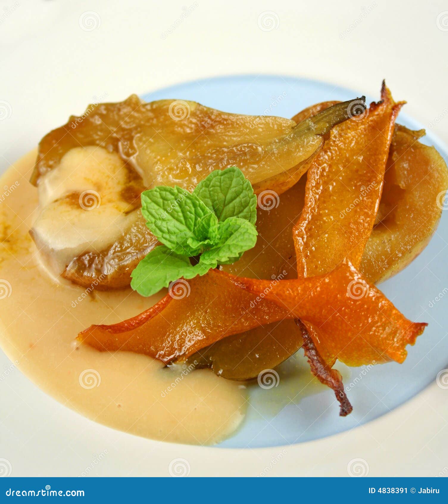 Orange Zest Poached Pears stock image. Image of poached - 4838391