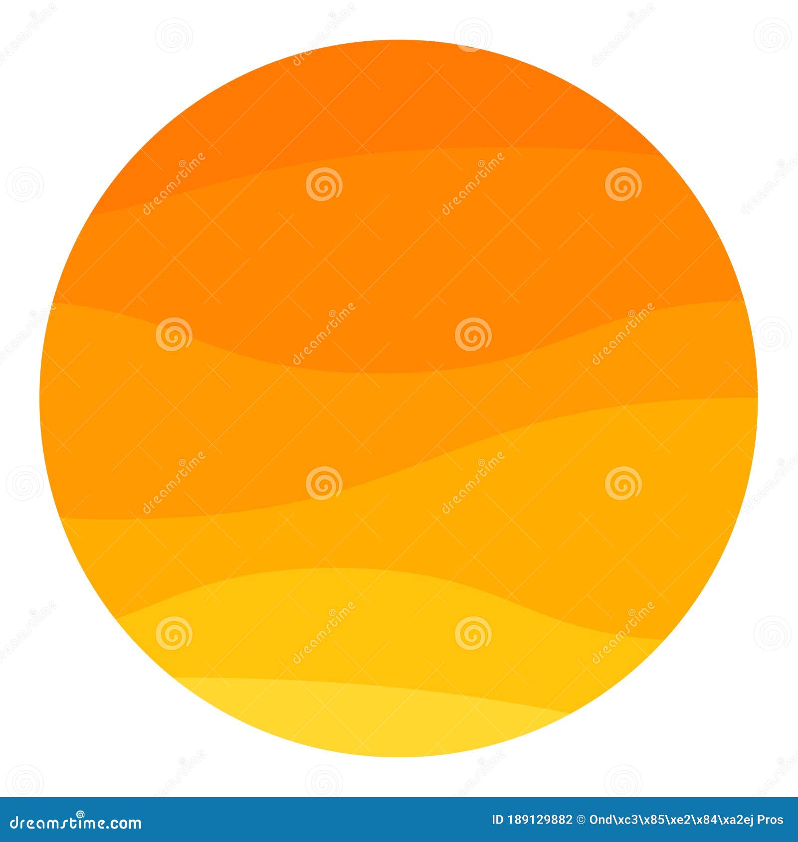 Orange Zigzag Wave Line Vector Illustration. Aque Graphic, Abstract ...