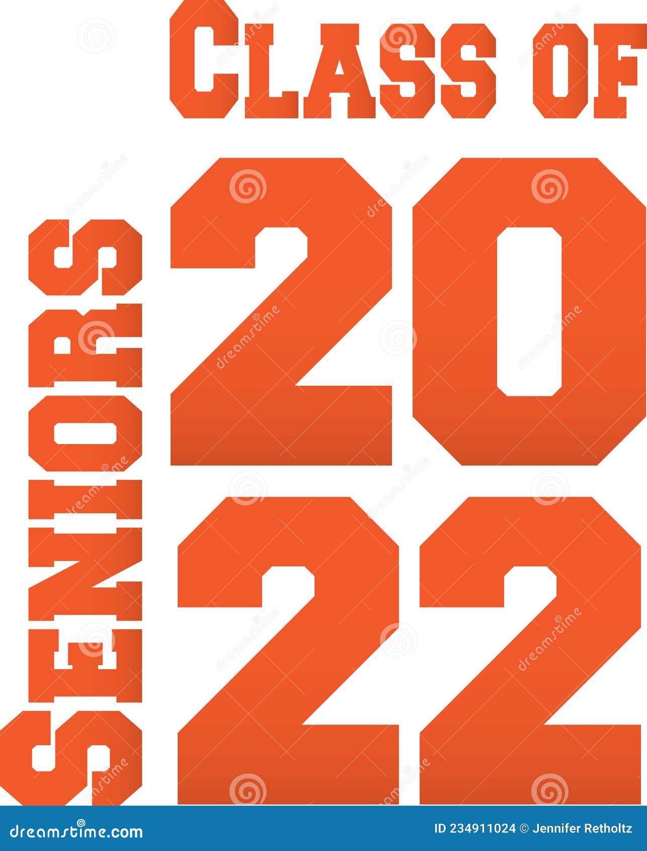 Orange class of 2022 stock vector. Illustration of generation - 234911024