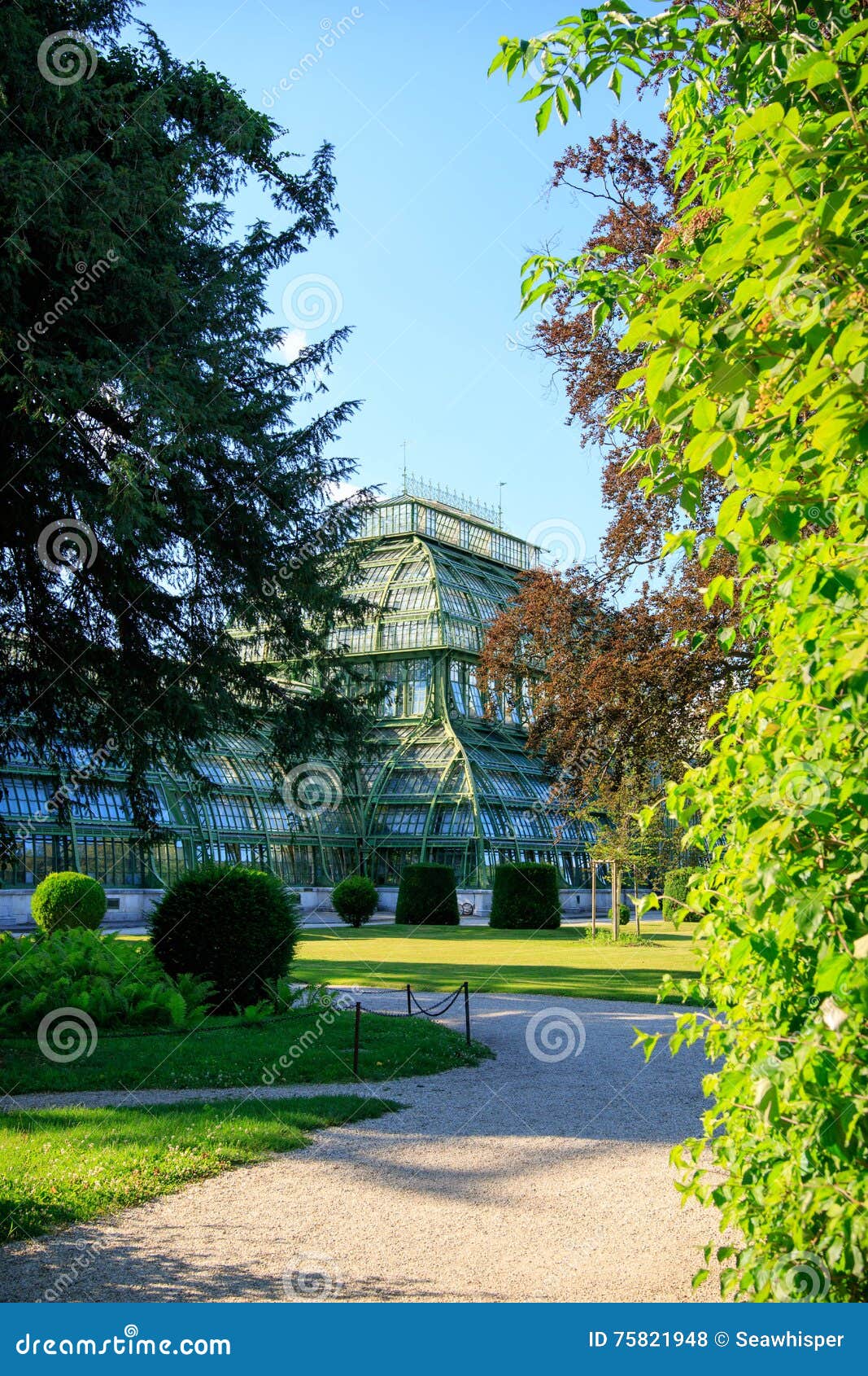 Orangery in the Park in Vienna Stock Photo - Image of orange, plants ...