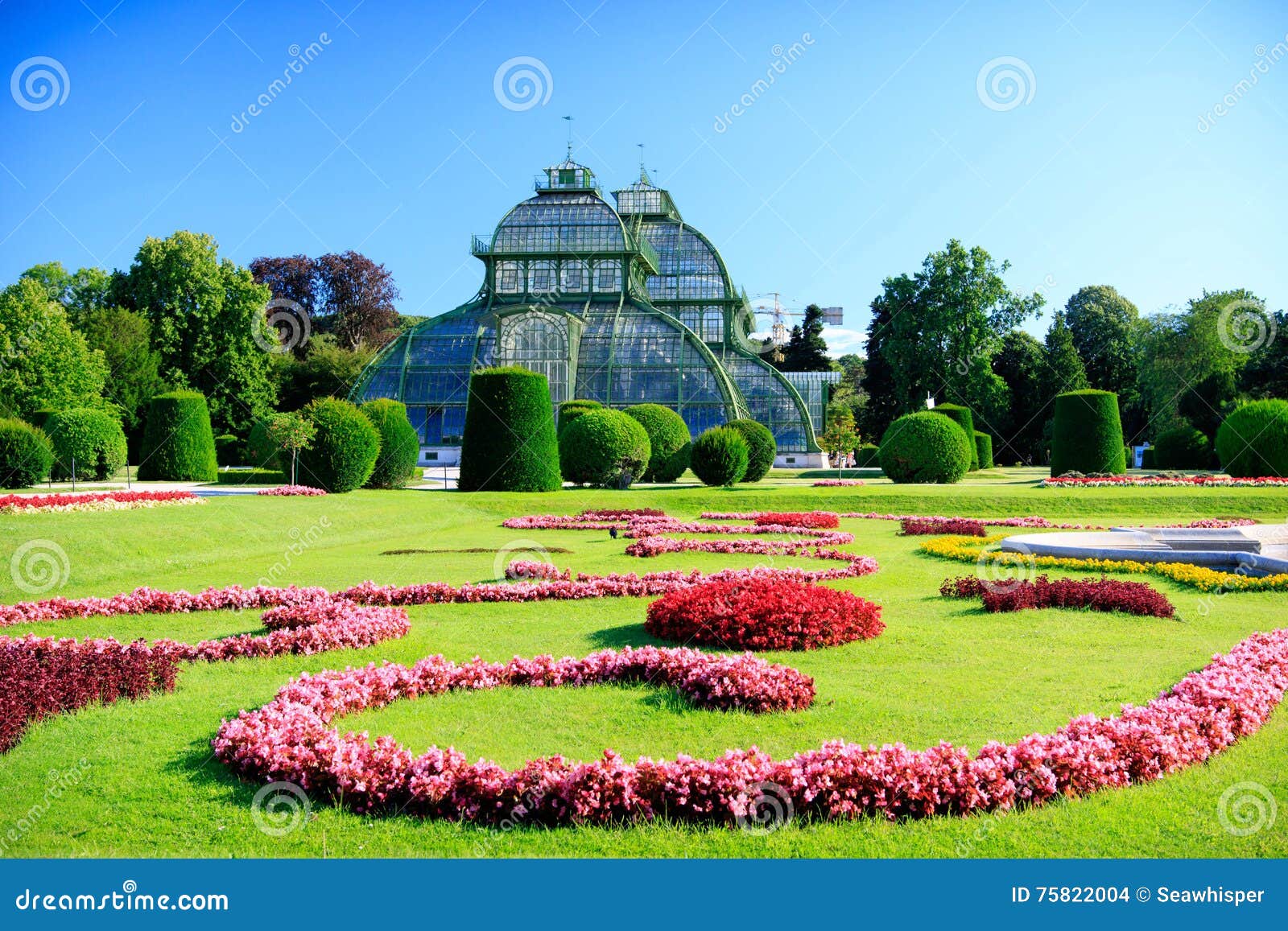 Orangery in the Park in Vienna Stock Photo - Image of palm, european ...