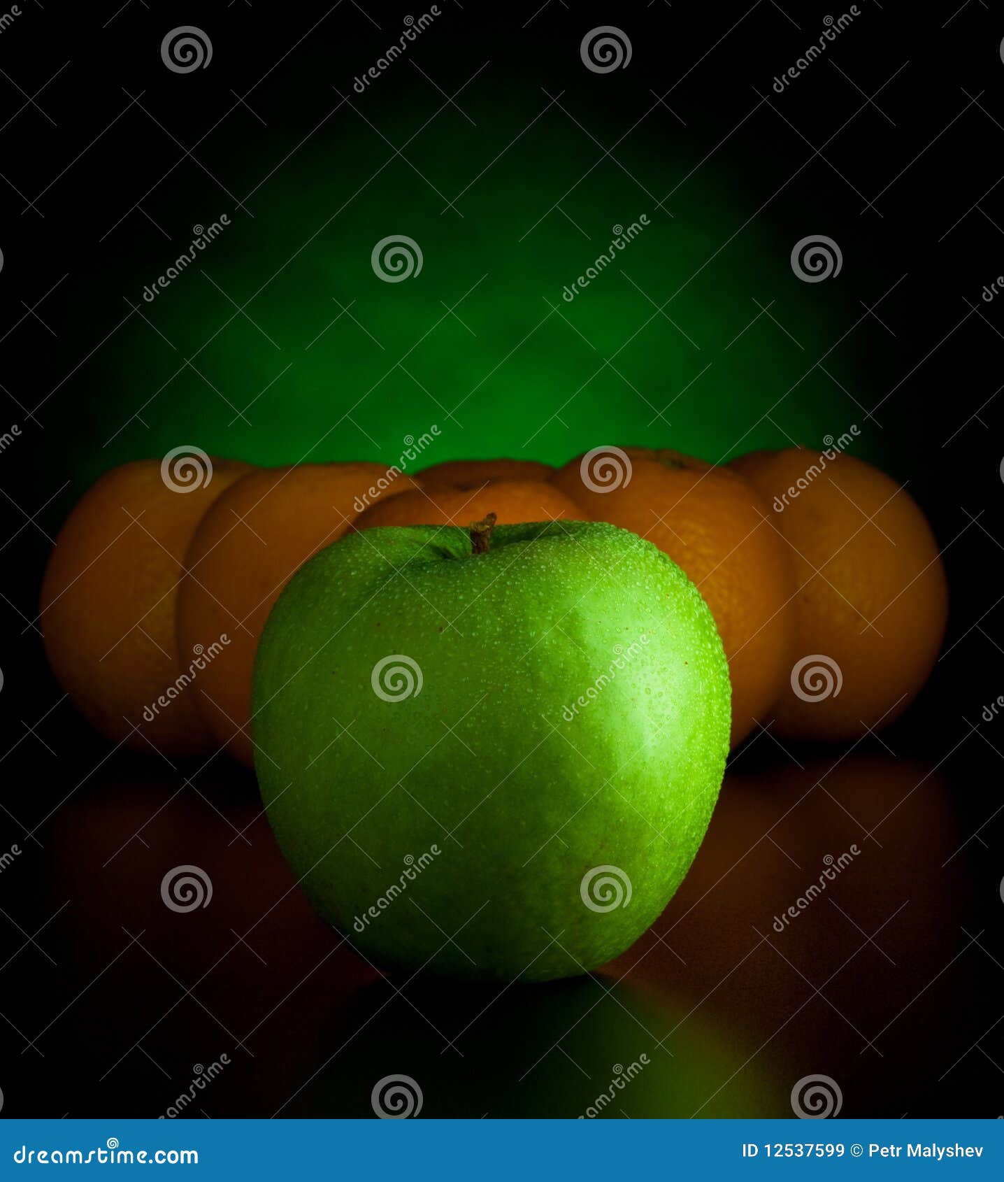 Oranges and Apple Like Billiard Balls Stock Image - Image of citrus ...
