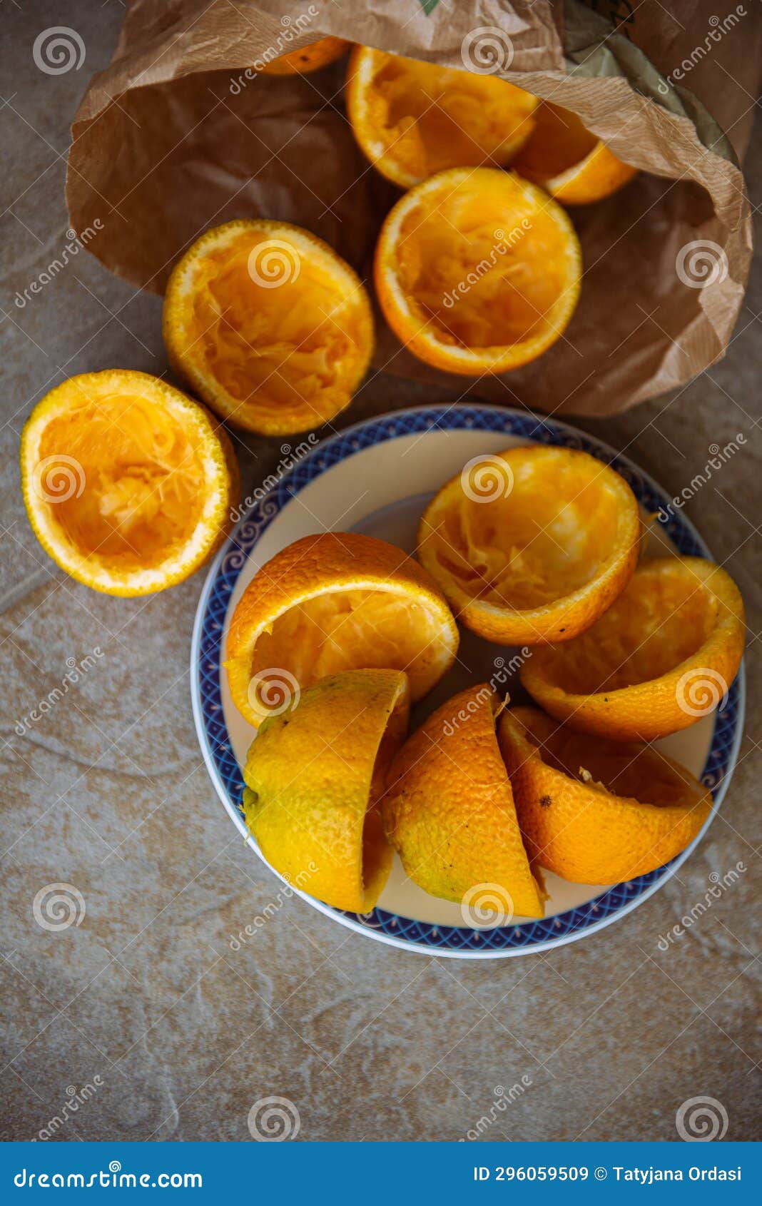Oranges Being Squeezed for Fresh Orange Juice Stock Image - Image of ...