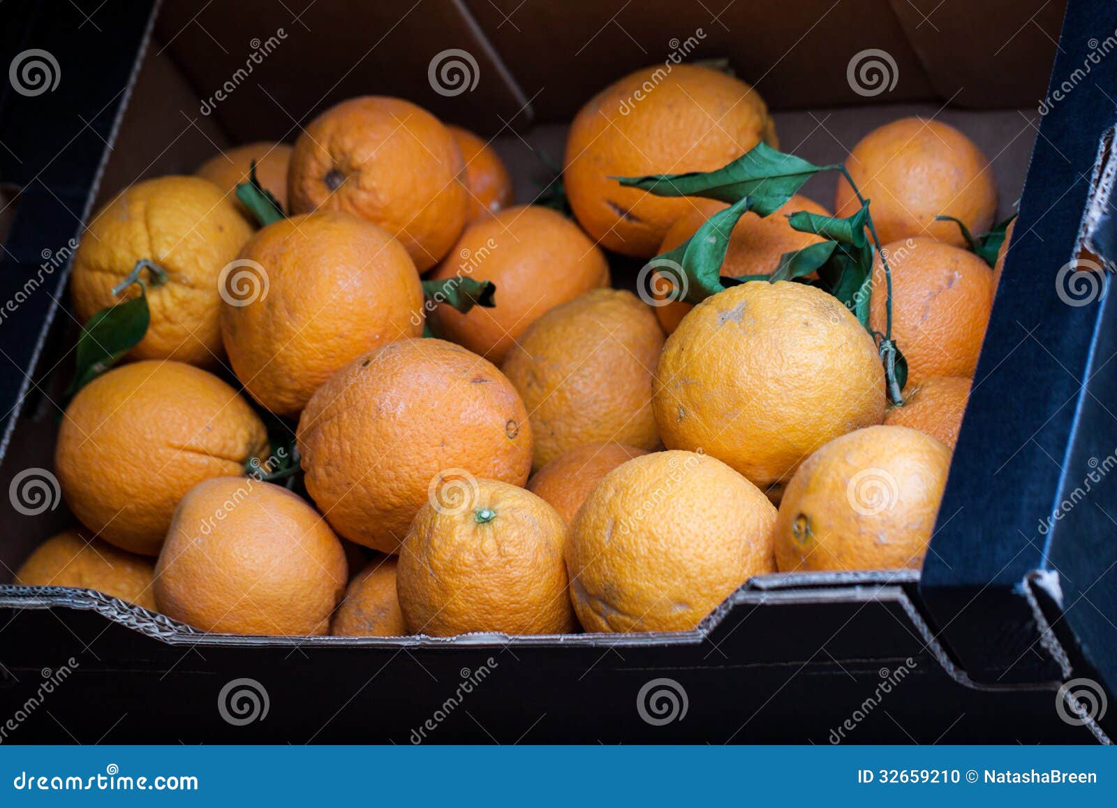 Oranges in box stock photo. Image of breakfast, healthy - 32659210
