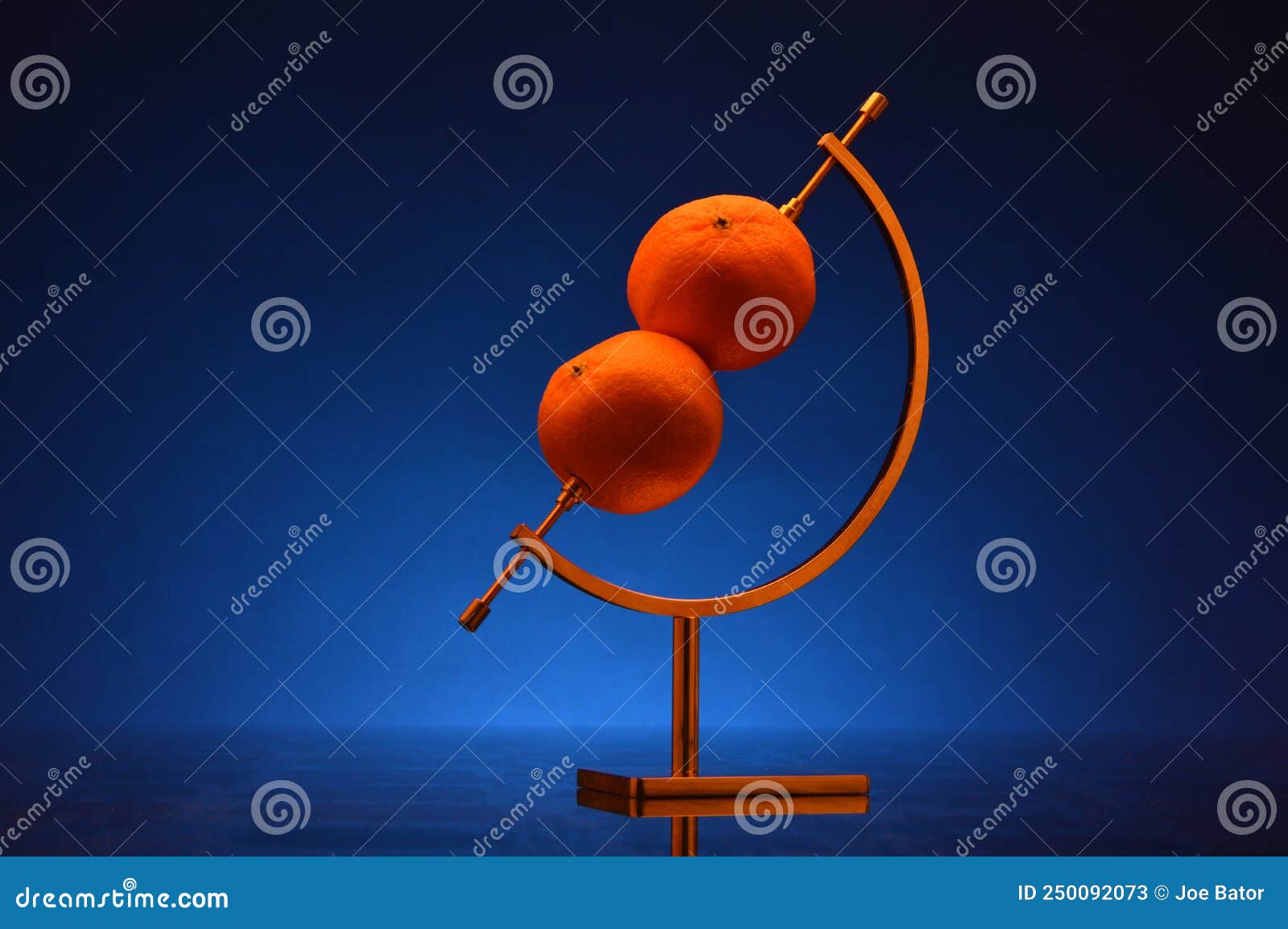 Oranges in a Caliper Display Stand Stock Image - Image of stand ...