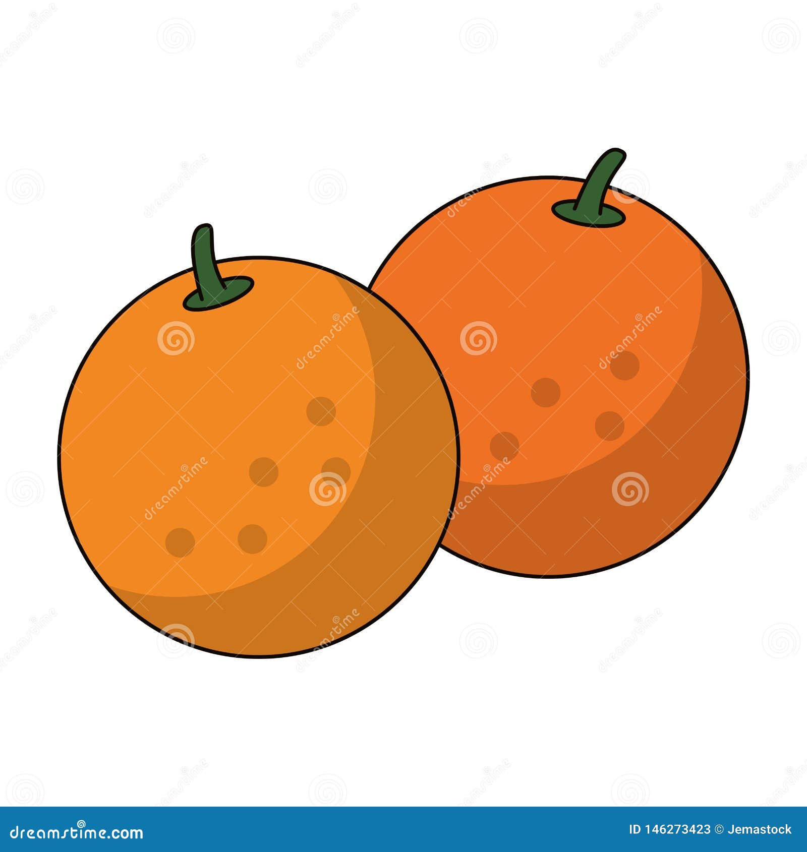 Oranges icon cartoon stock vector. Illustration of health - 146273423