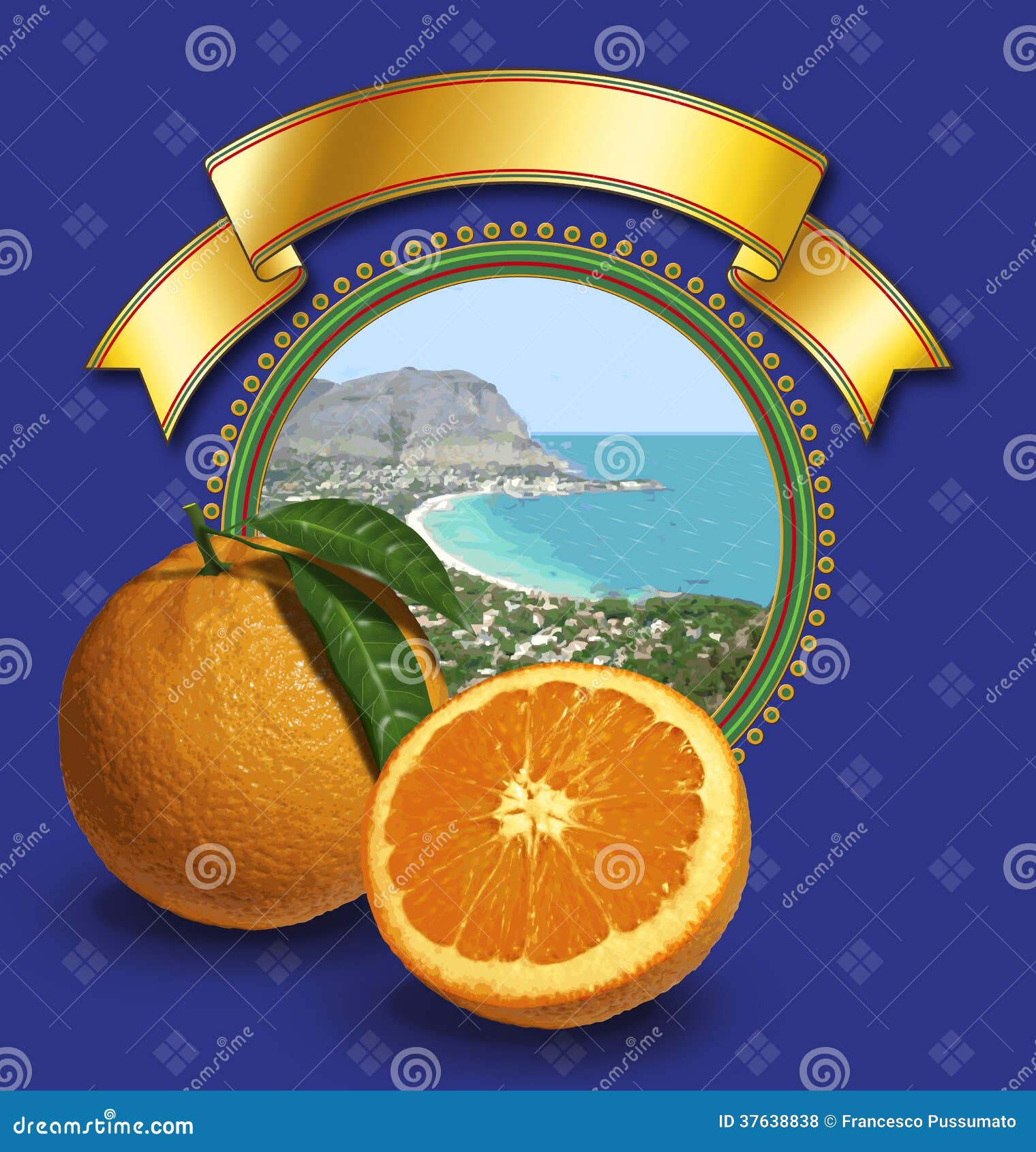 Oranges Label Royalty-Free Stock Image | CartoonDealer.com #37638838