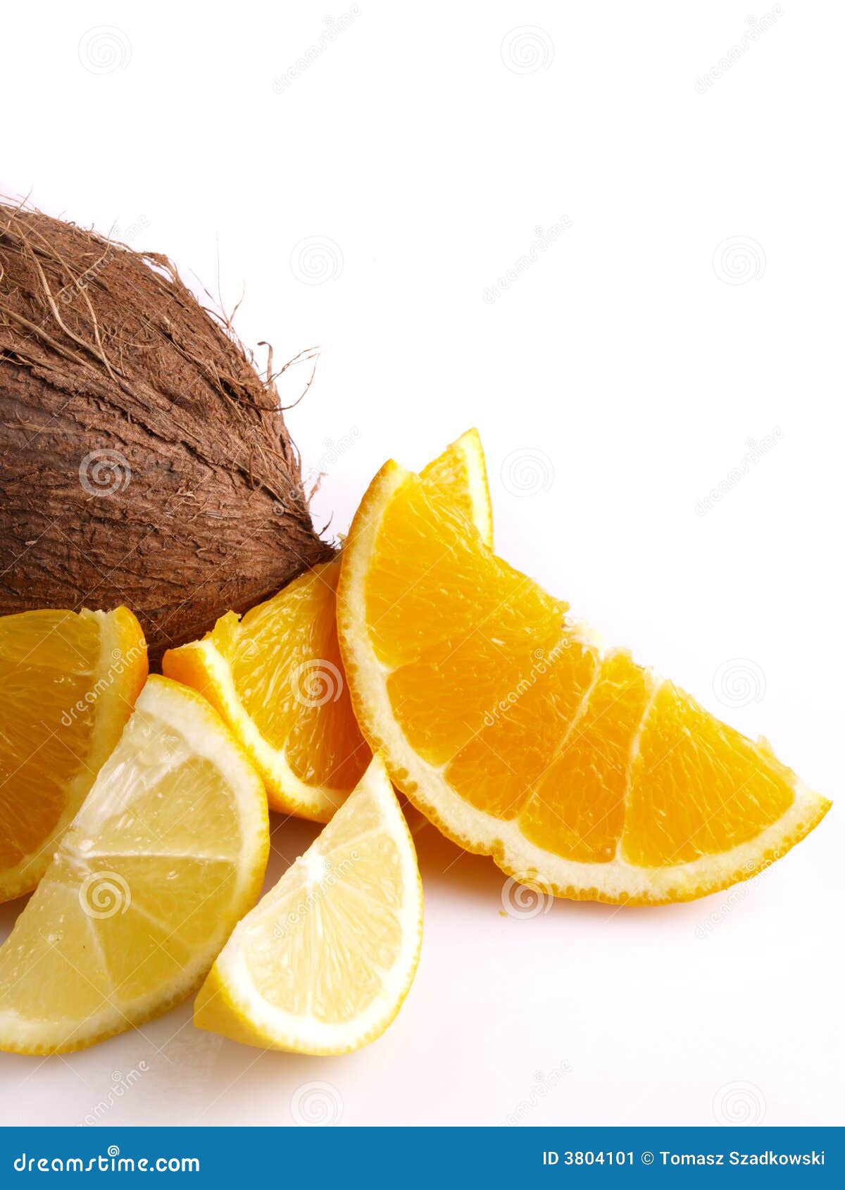 Oranges, lemon, coconut stock image. Image of orange, therapy - 3804101