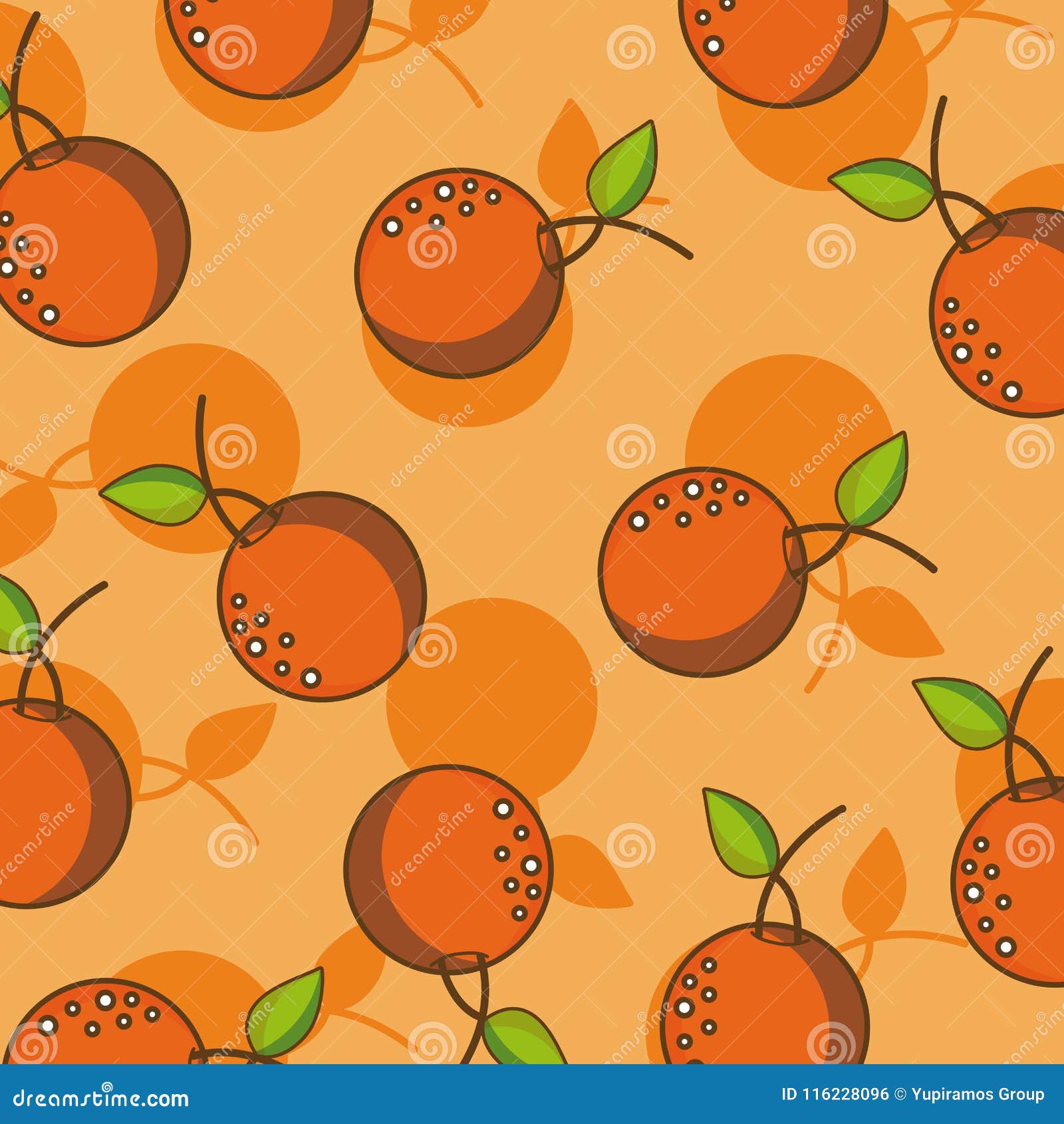 Oranges pattern background stock vector. Illustration of cuisine ...