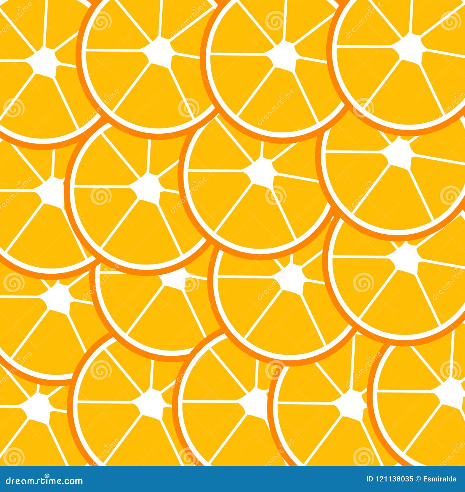 Oranges pattern. stock vector. Illustration of wallpaper - 121138035