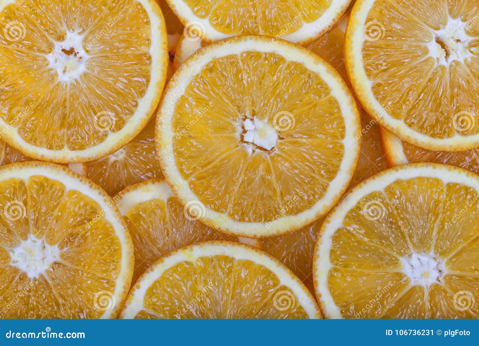 Oranges without Pips Cut into Slices Stock Image - Image of sweet ...