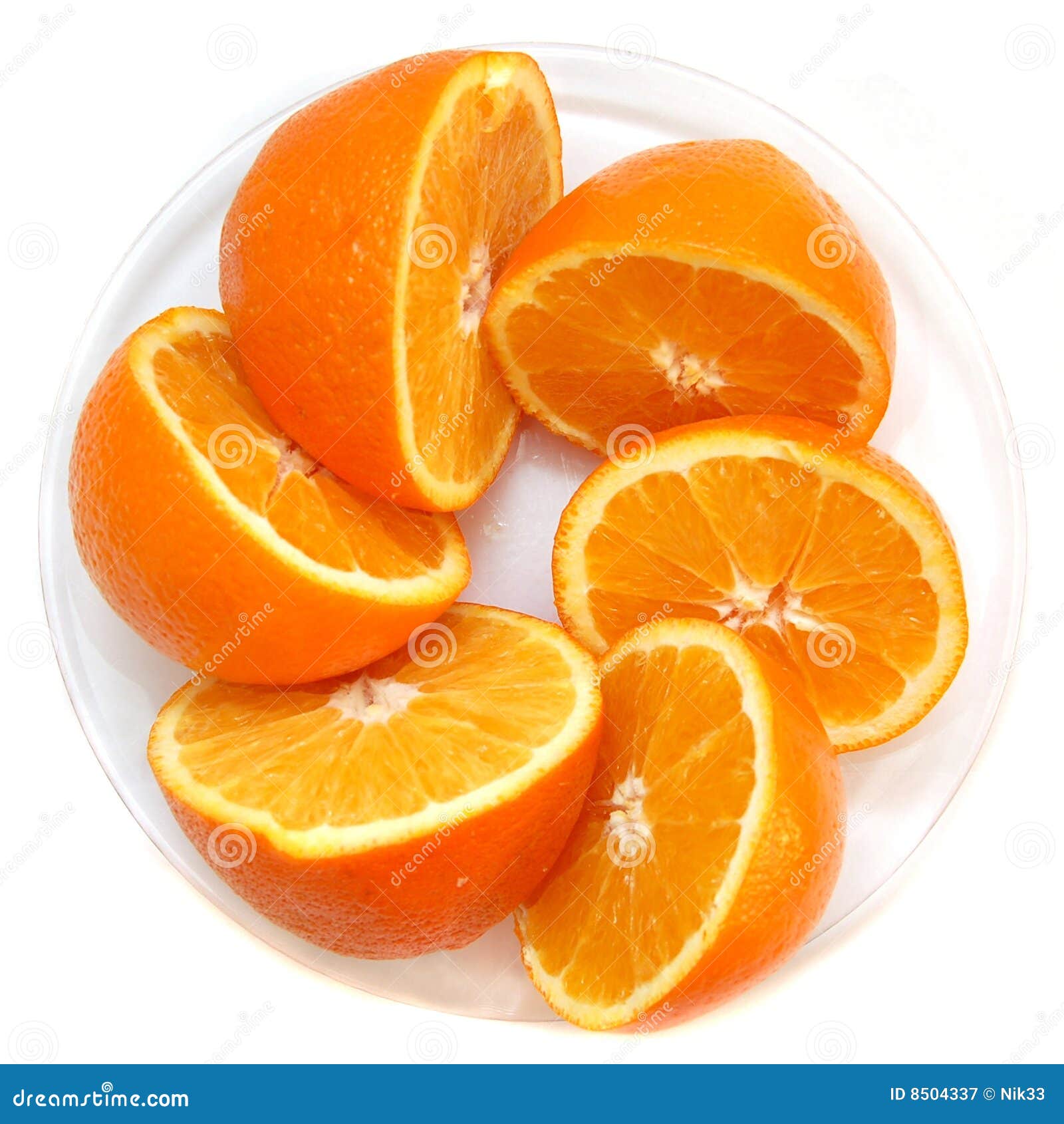 Oranges on a plate stock image. Image of citron, tropical - 8504337