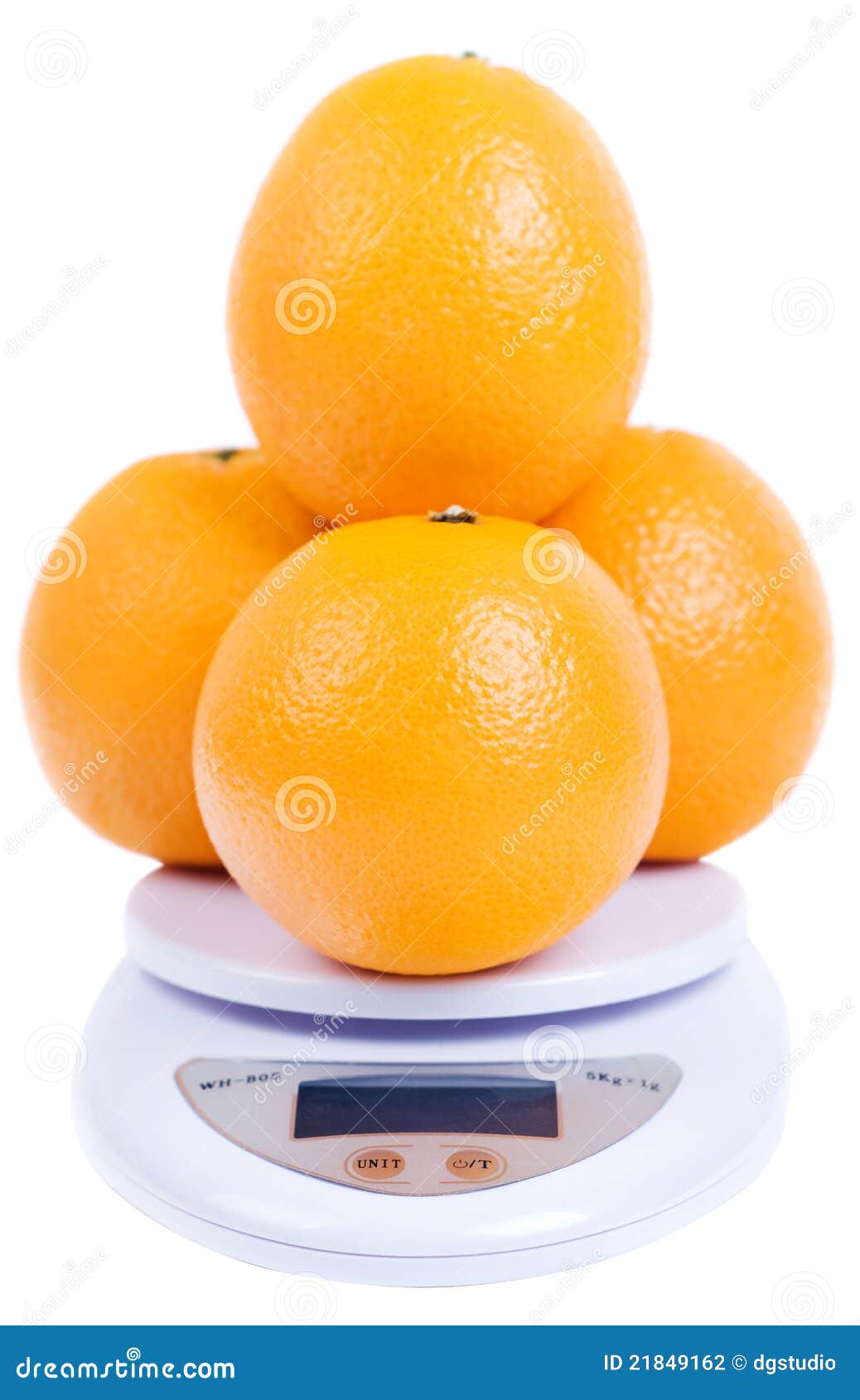 Orange on scale stock photo. Image of aliment, kilogram - 21849162