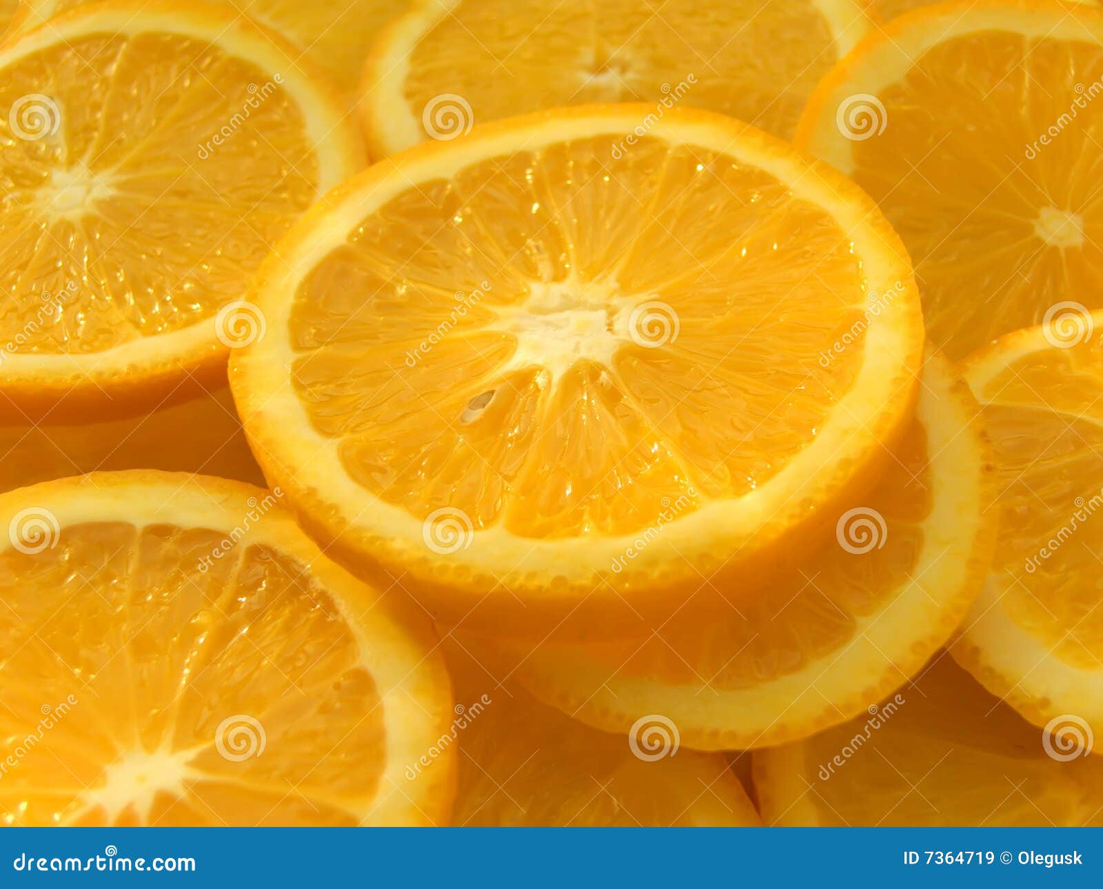 Oranges segments stock image. Image of agriculture, light - 7364719