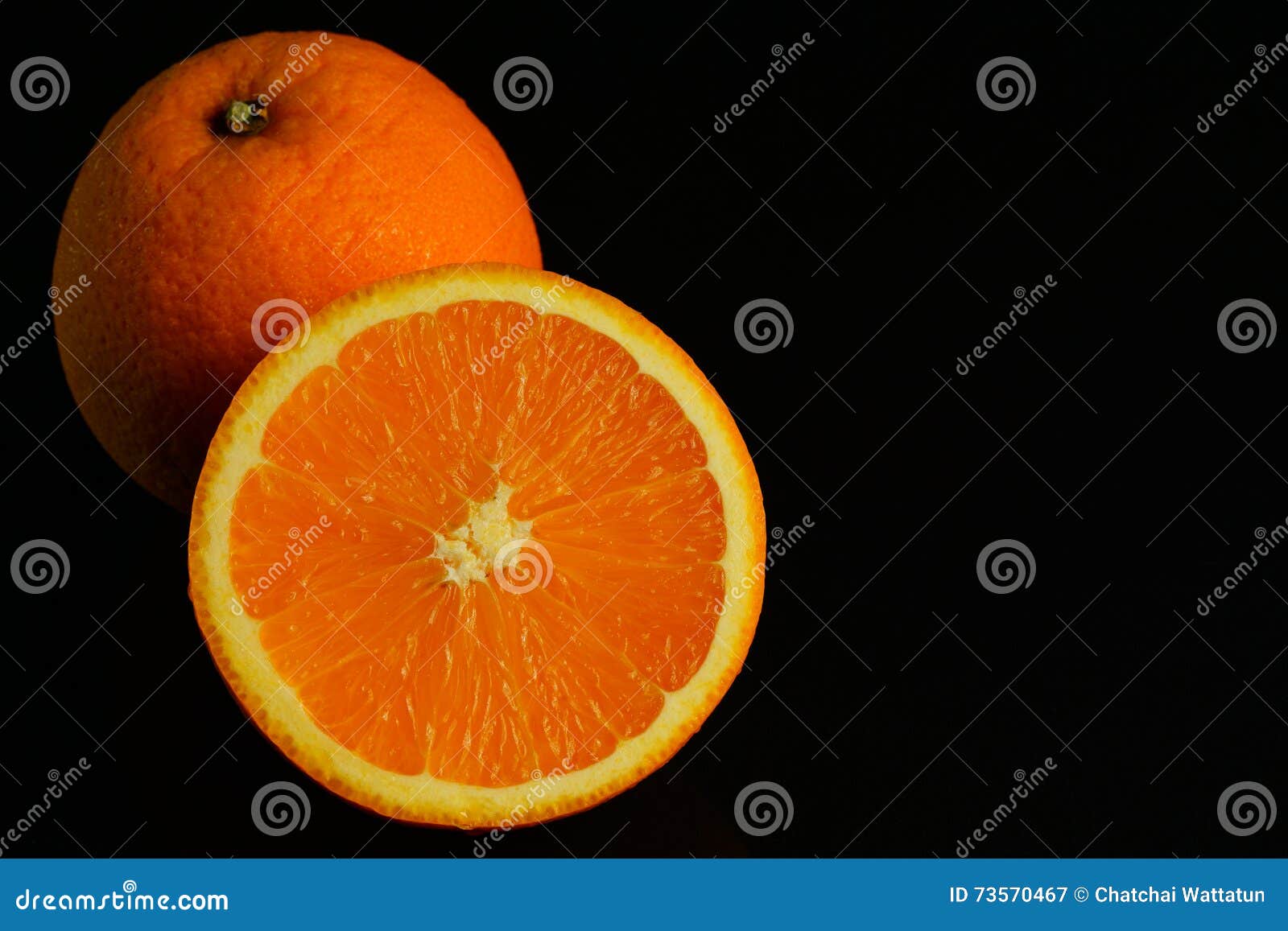 Oranges Split half stock image. Image of food, background - 73570467