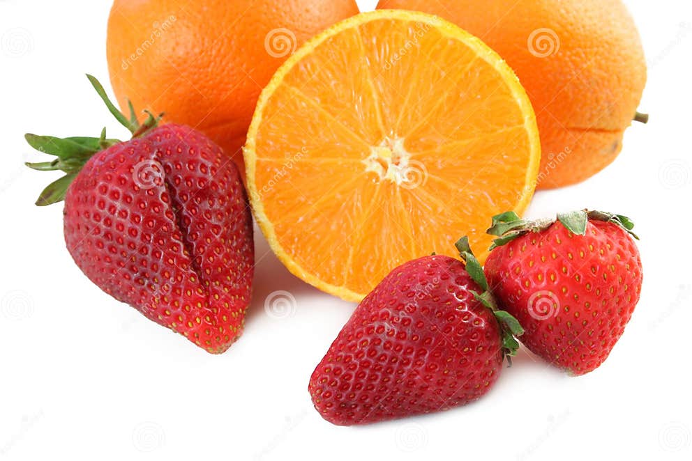 Oranges and Strawberries stock image. Image of food, citrus - 8745579