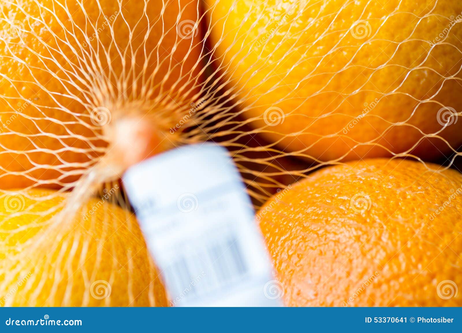 Oranges in a Supermarket with a Barcode Stock Image - Image of grocery ...