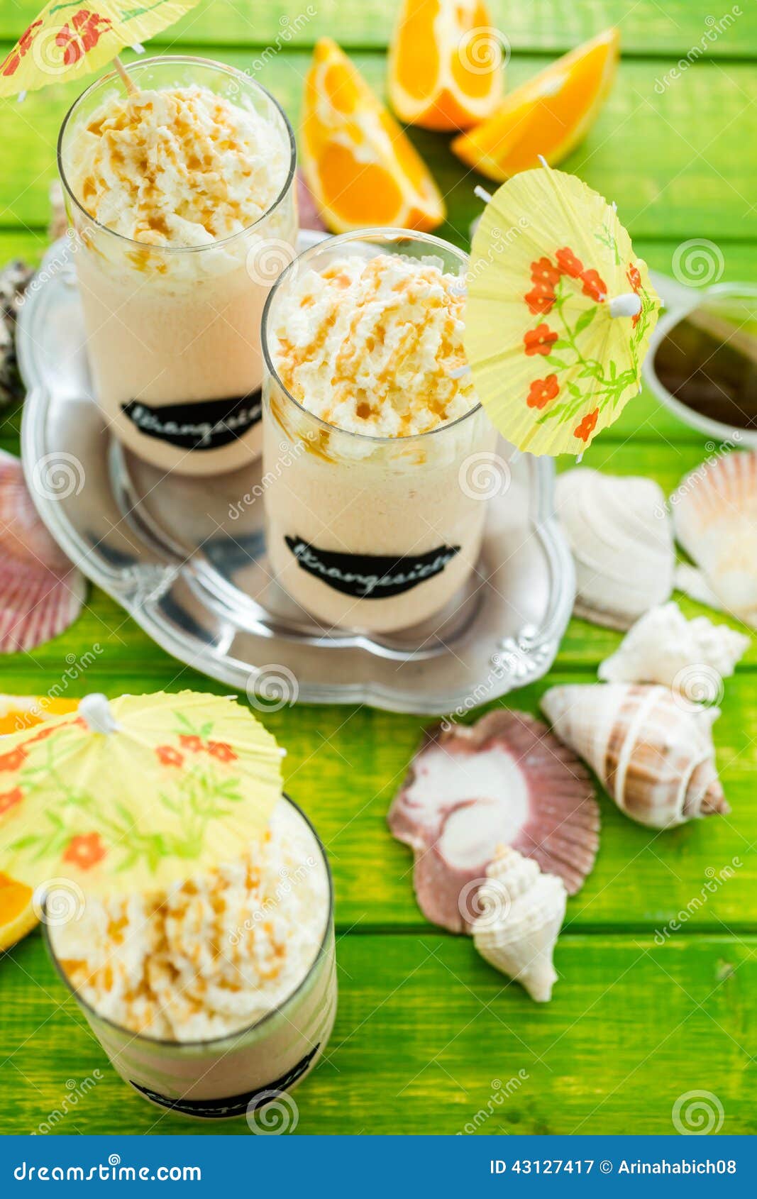 Orangesicle cold drink stock image. Image of chocolate - 43127417