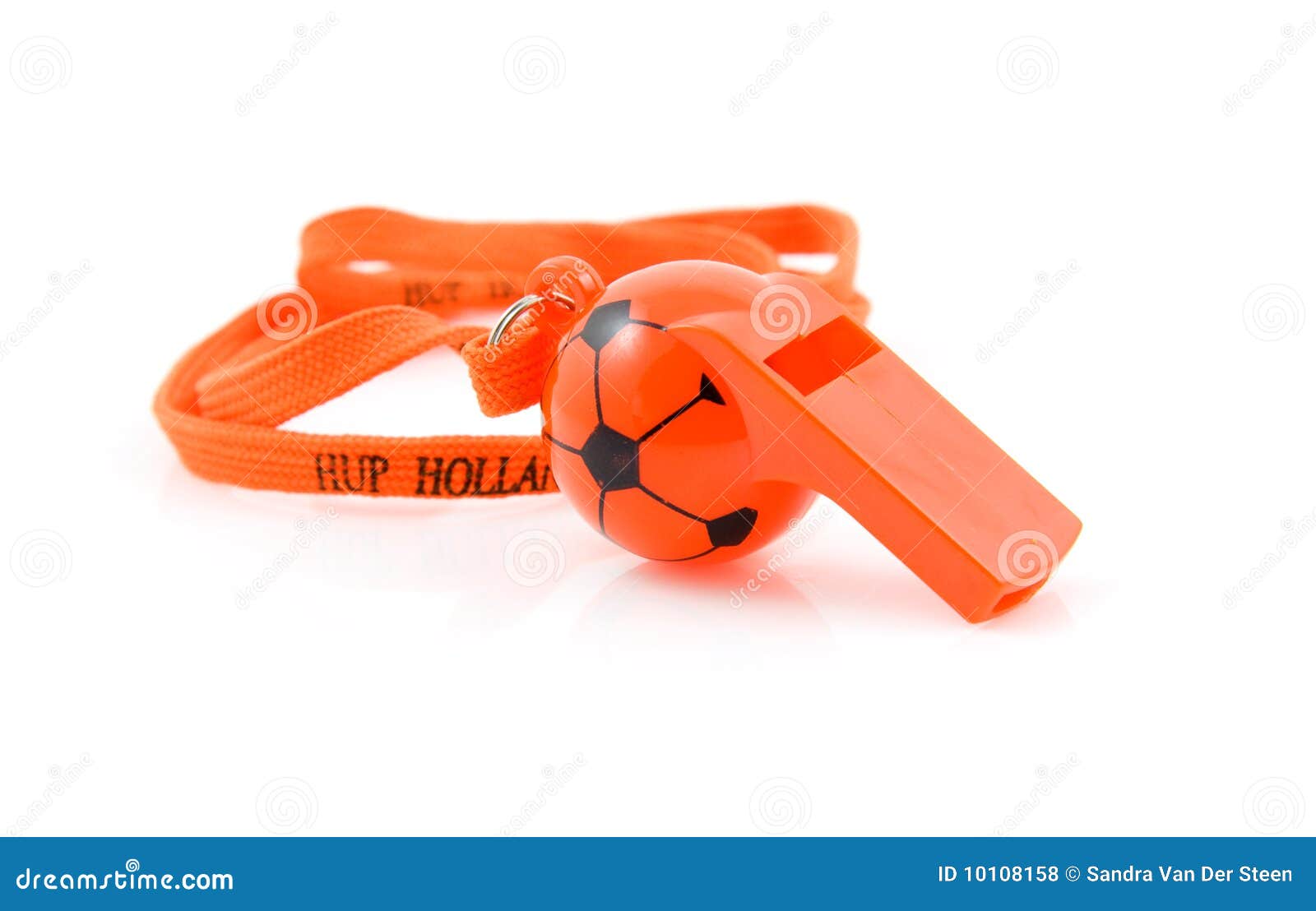 Oranje Fluit in Vorm Van Voetbalbal Stock Foto - Image of kampioenschap ...