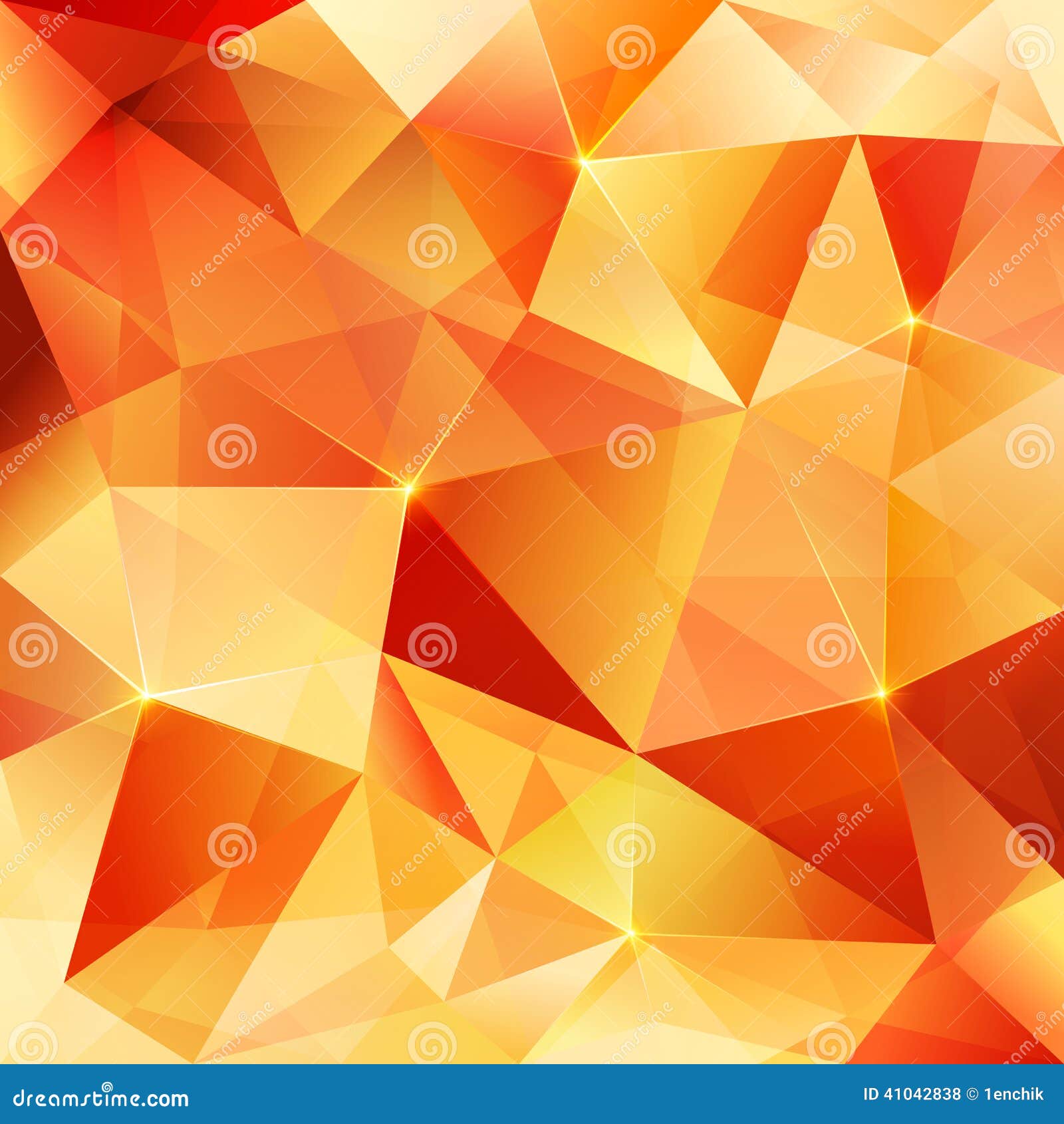 Oranje Kristal Vector Abstract Patroon Vector Illustratie ...