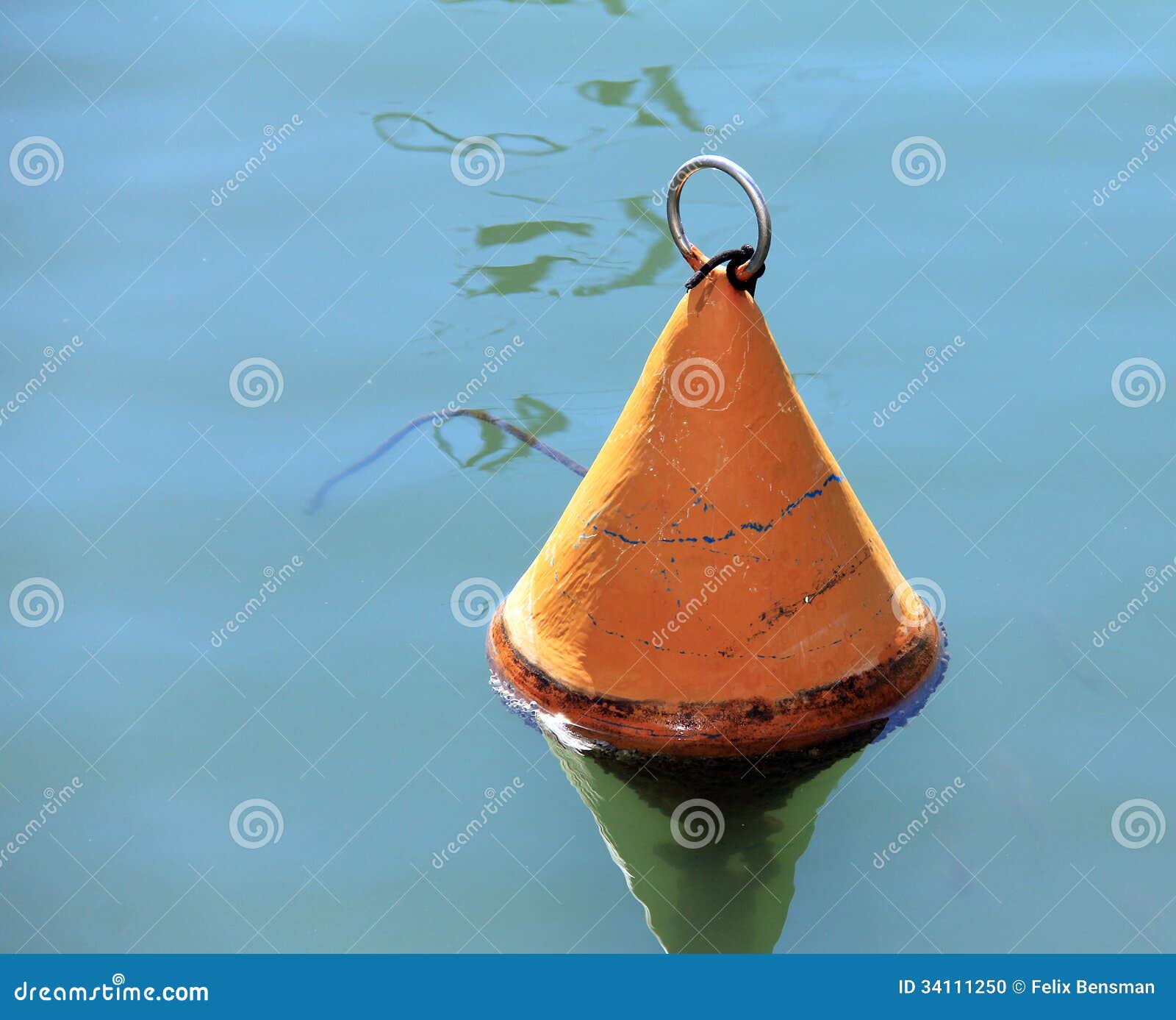 Oranje Maritieme Boei stock foto. Image of maritiem, apparatuur - 34111250