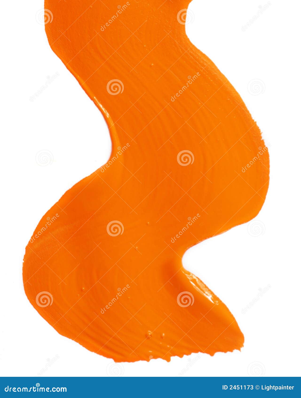 Oranje verfstrook stock afbeelding. Image of verf, speelgoed - 2451173