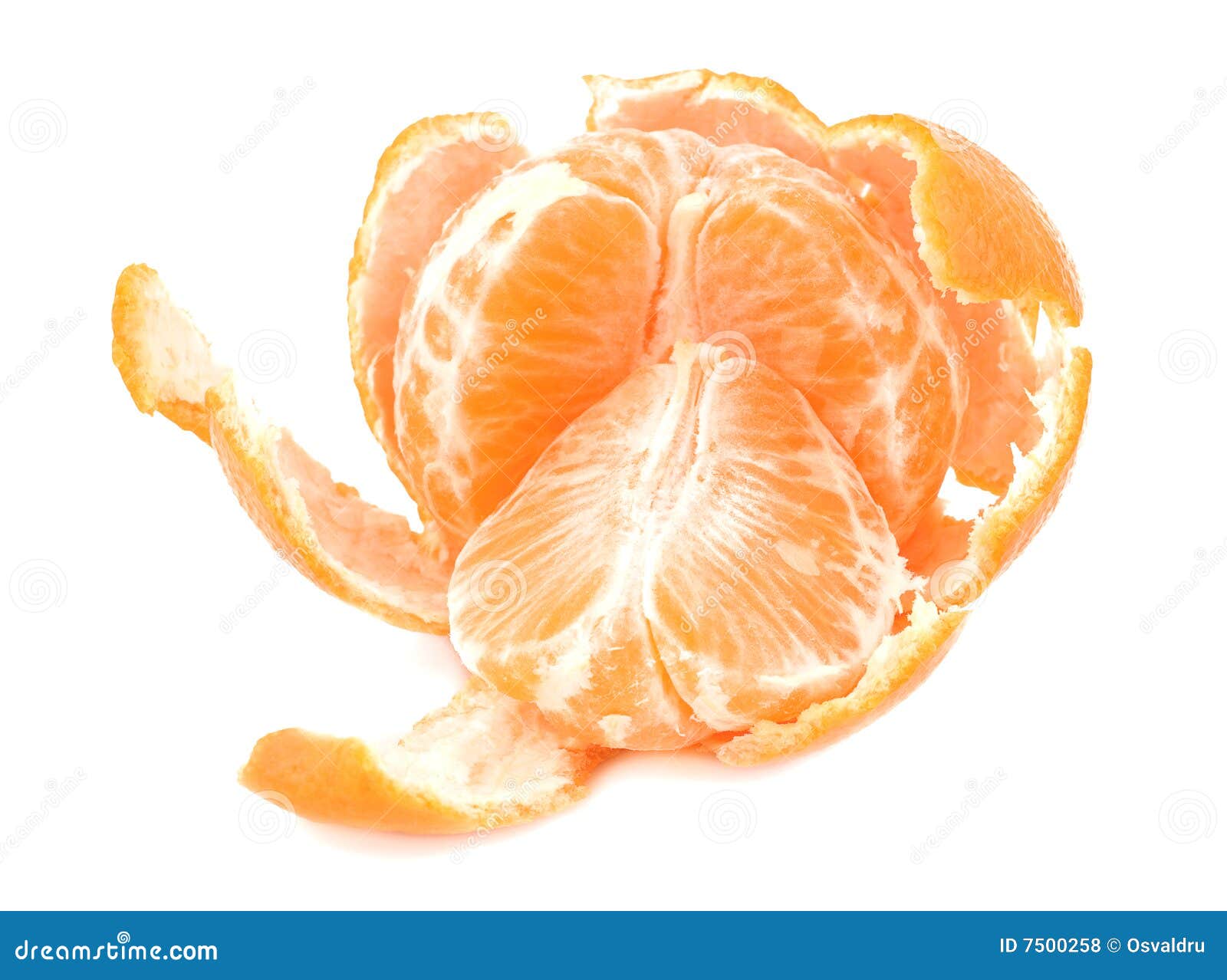 Oranje Verse Gepelde Mandarijn Stock Foto - Image of sinaasappel ...