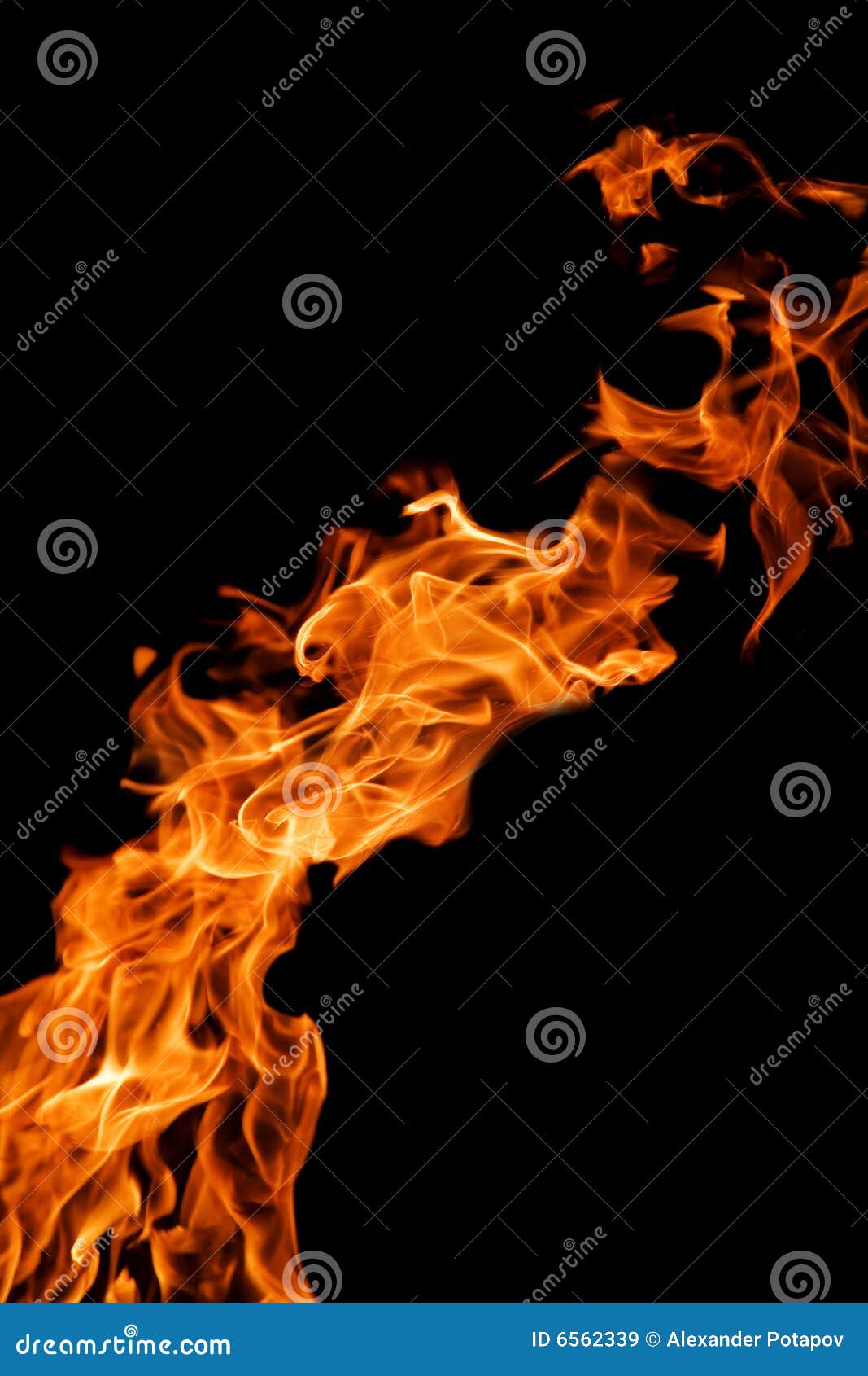 Oranje vlam stock afbeelding. Image of gevaar, motie, donker - 6562339