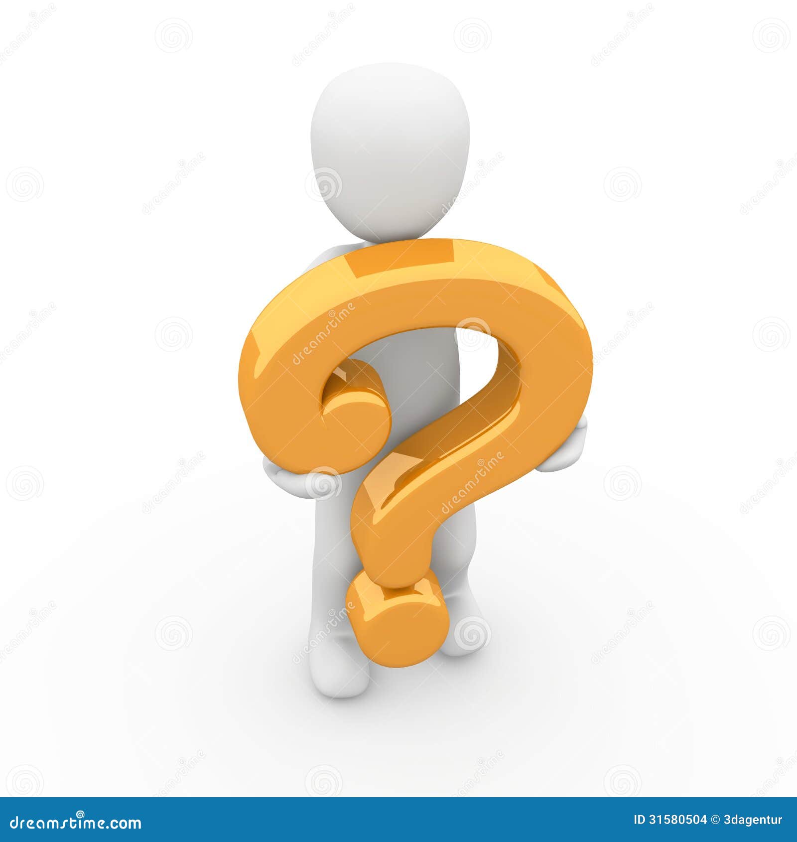 Oranje vraag stock illustratie. Illustration of persoon - 31580504