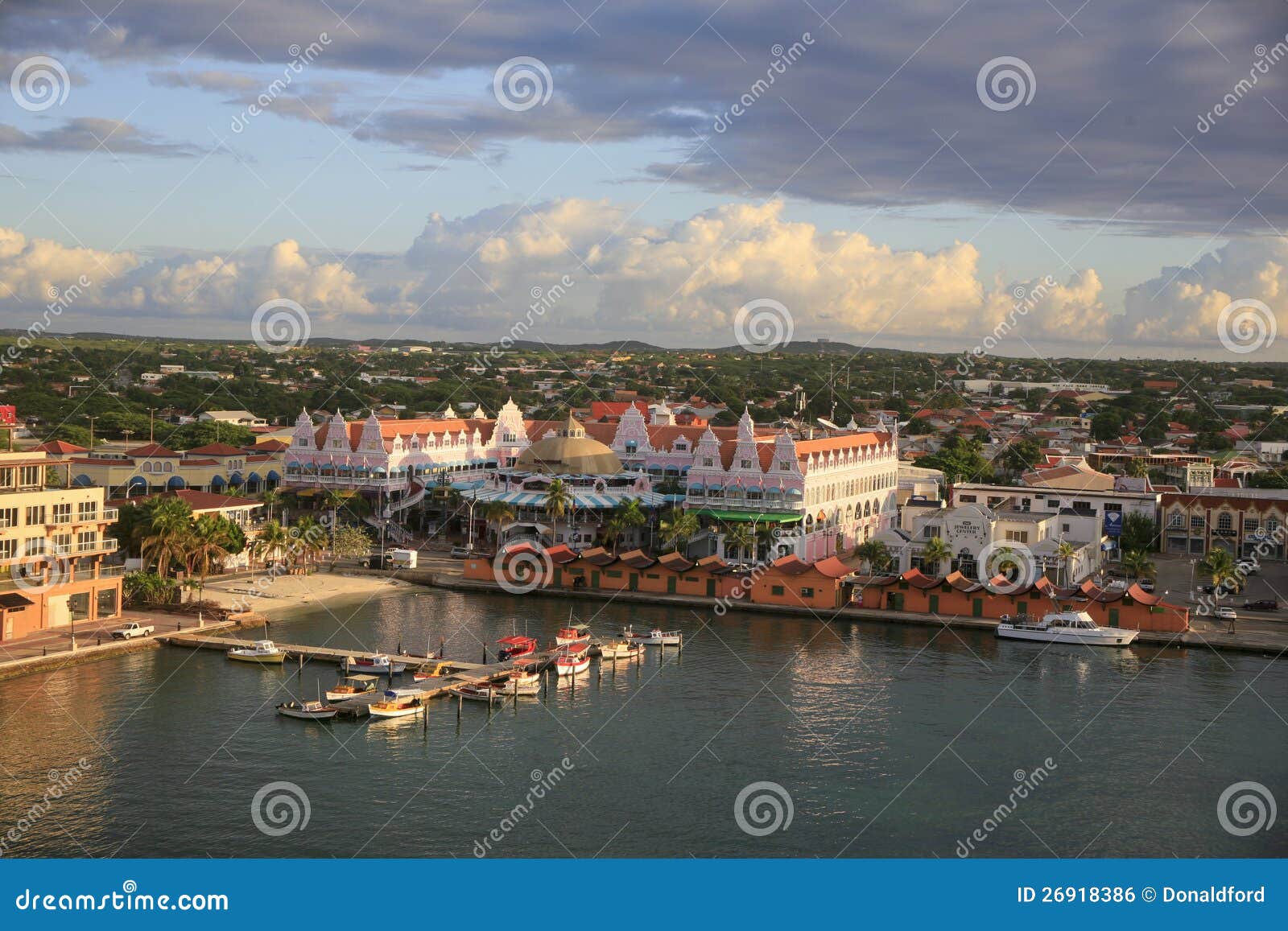 Oranjestad, Aruba, Skyline editorial photo. Image of buildings - 26918386