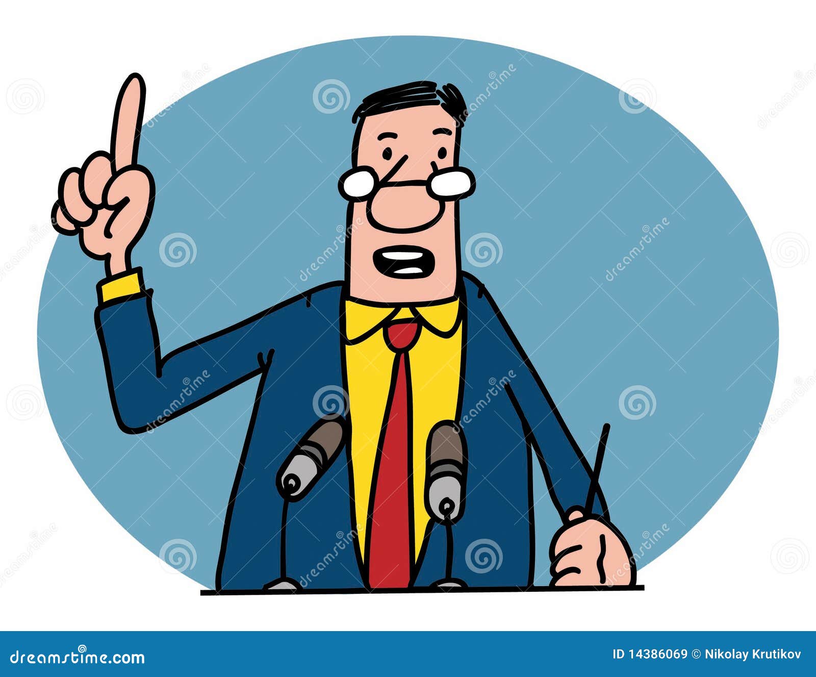 Orateur illustration de vecteur. Illustration du entretien - 14386069