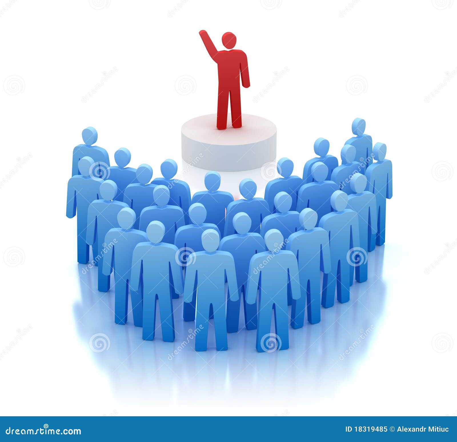 Orateur Parlant Devant Des Gens Illustration Stock - Illustration du ...