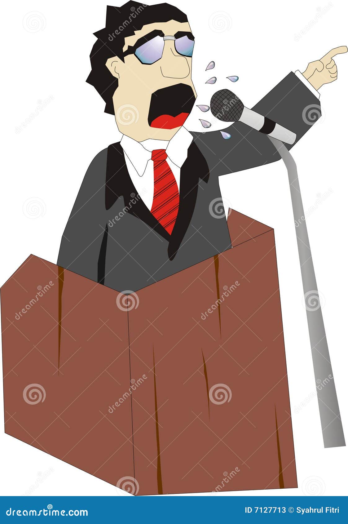 Orator stock vector. Illustration of orator, governor - 7127713