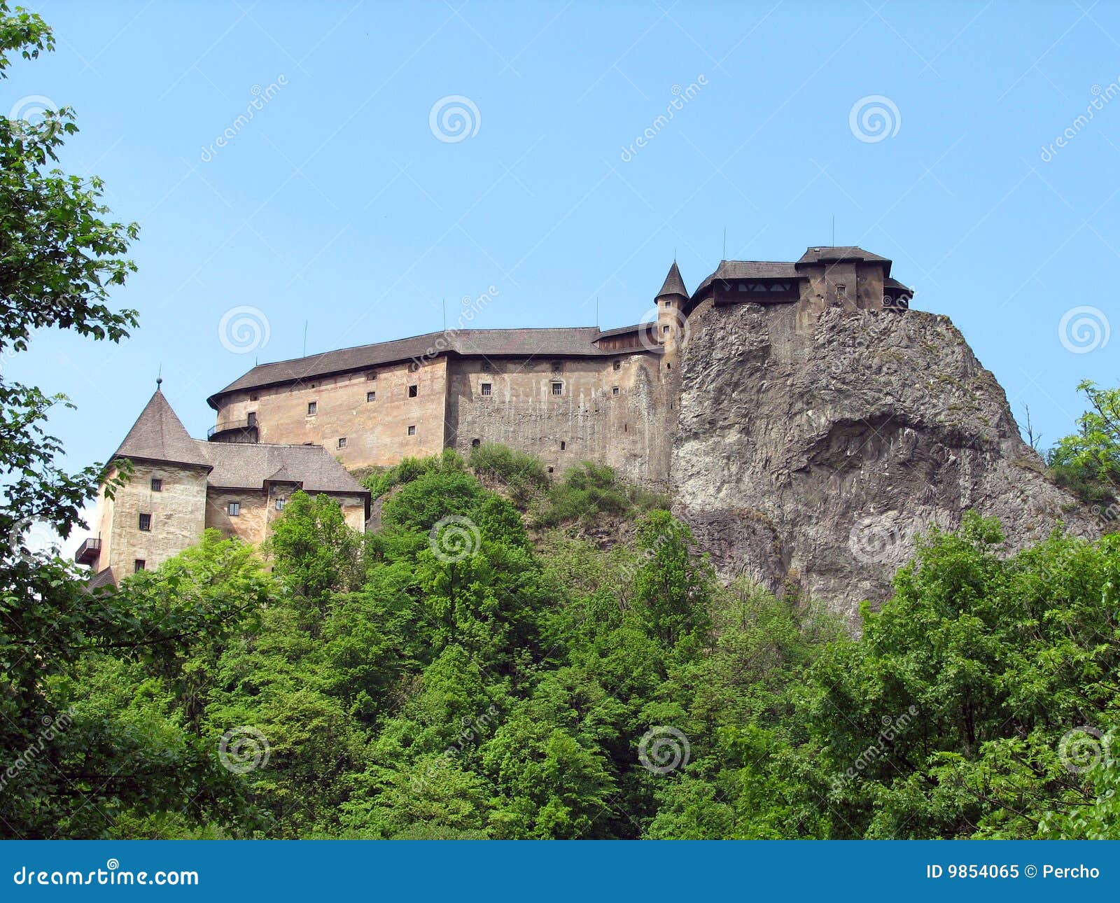 Orava castle stock image. Image of buildings, slovakia - 9854065