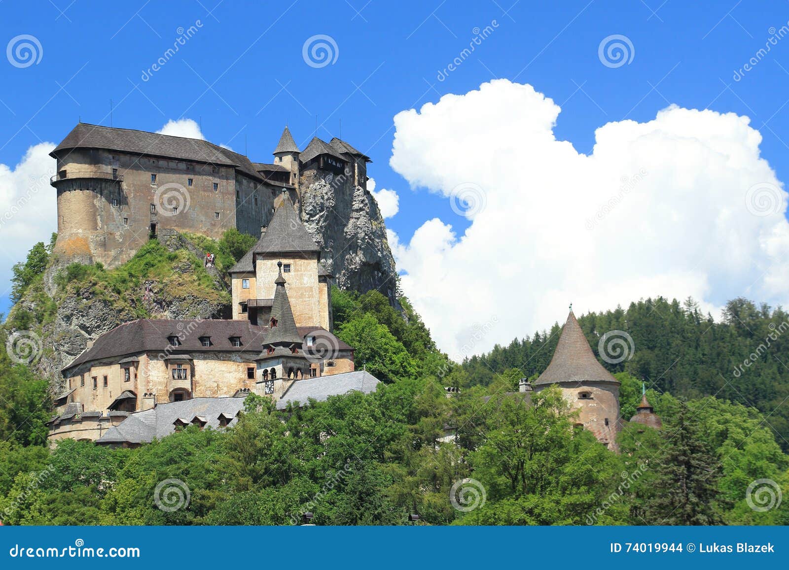 Orava castle stock photo. Image of slovakia, defensive - 74019944
