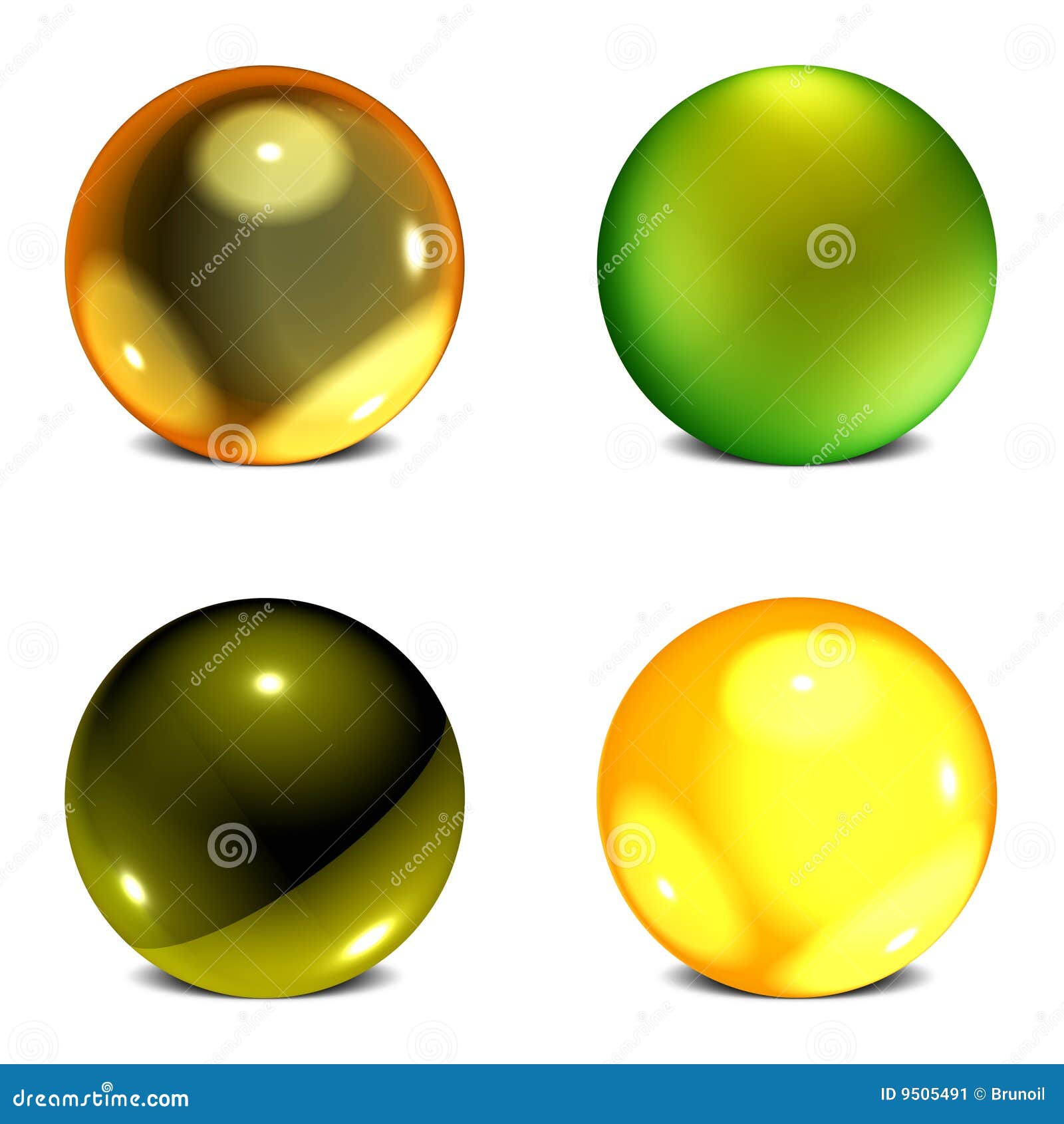 Orb Collection #2 stock illustration. Illustration of object - 9505491