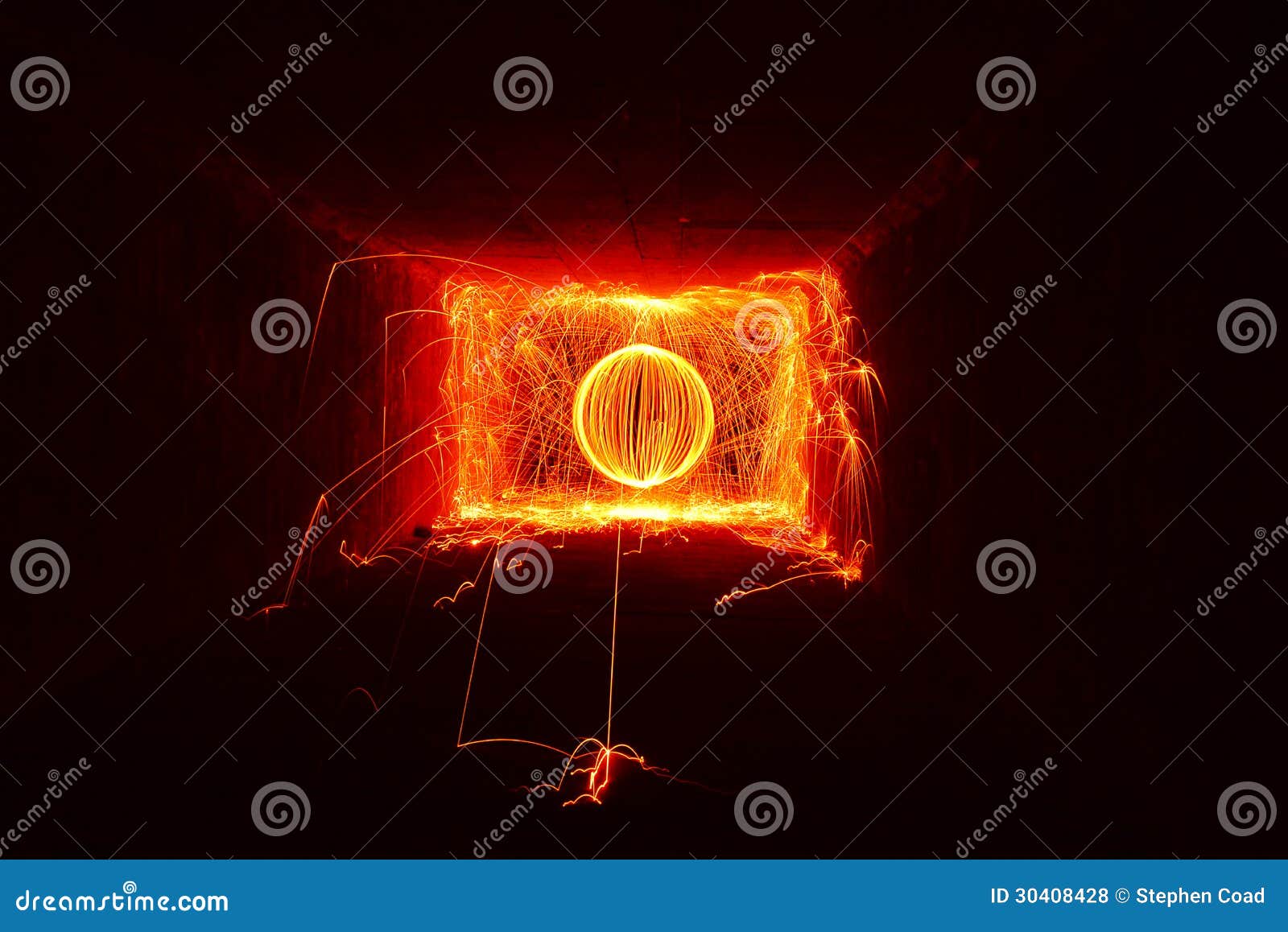Orb of Fire stock photo. Image of abstract, fire, light - 30408428
