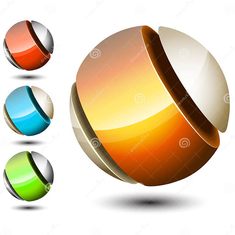 Orb logo stock illustration. Illustration of ball, commercial - 25052540