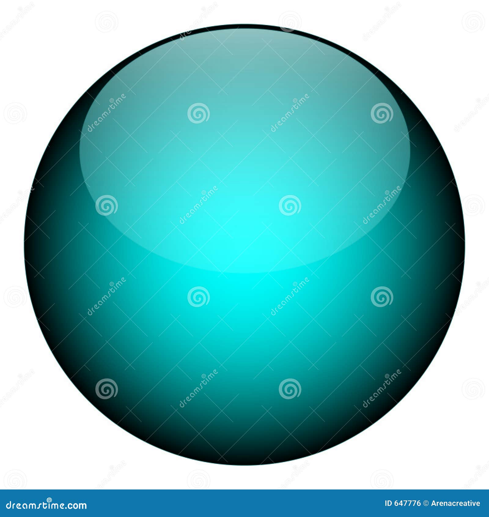 Orbe azul stock de ilustración. Ilustración de gradiente - 647776