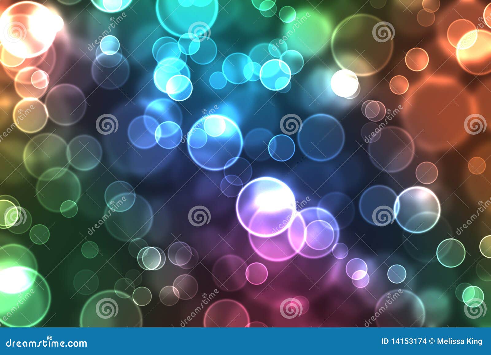 Orbes coloridos de la luz stock de ilustración. Ilustración de foco ...