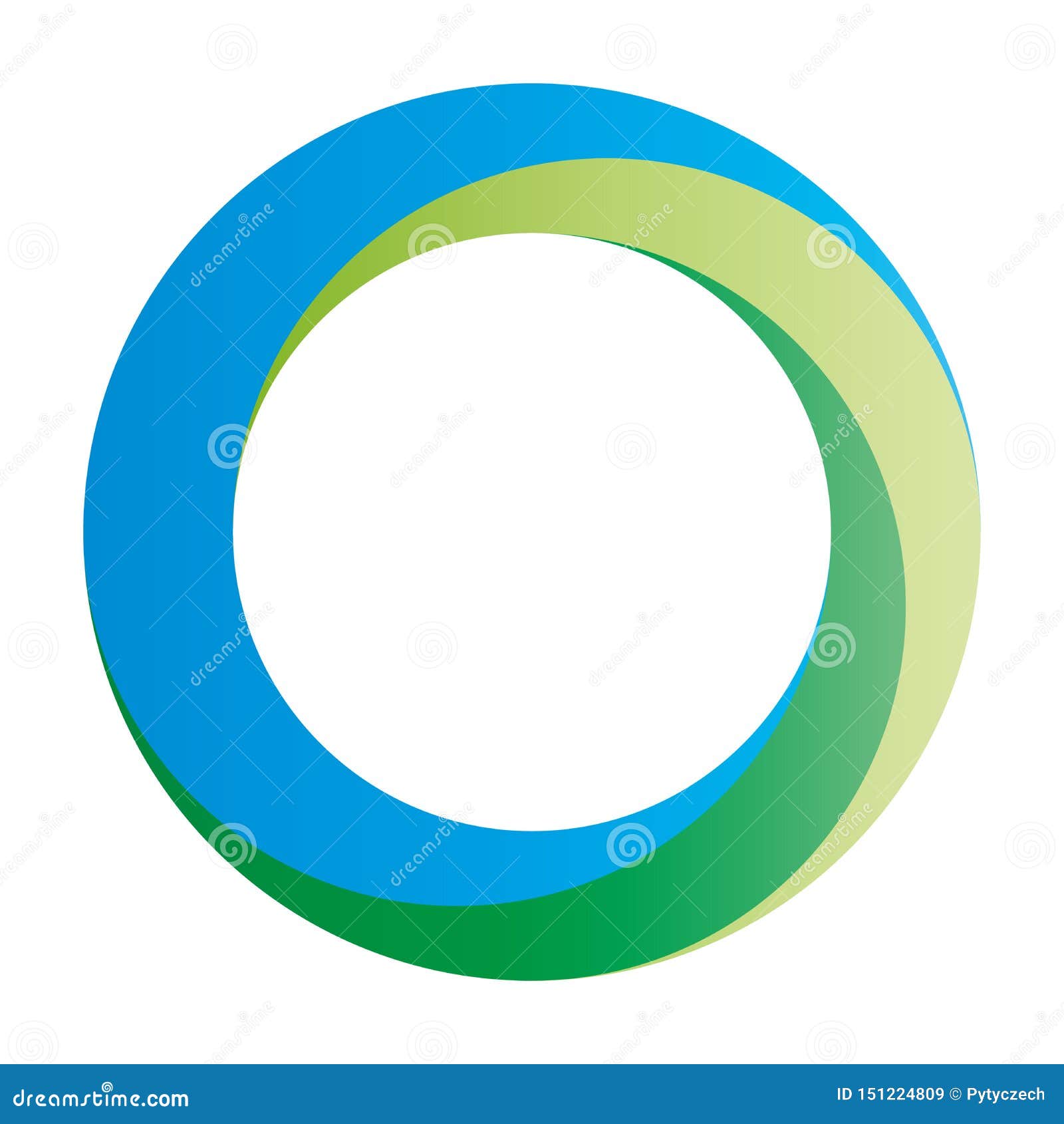 Orbit Icon. Rounded Vector Ring Designed with Blended Gradients in ...