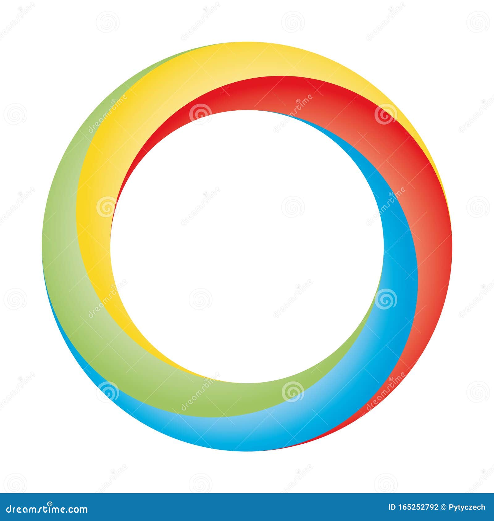 Orbit Icon. Rounded Vector Ring Designed with Blended Gradients in ...
