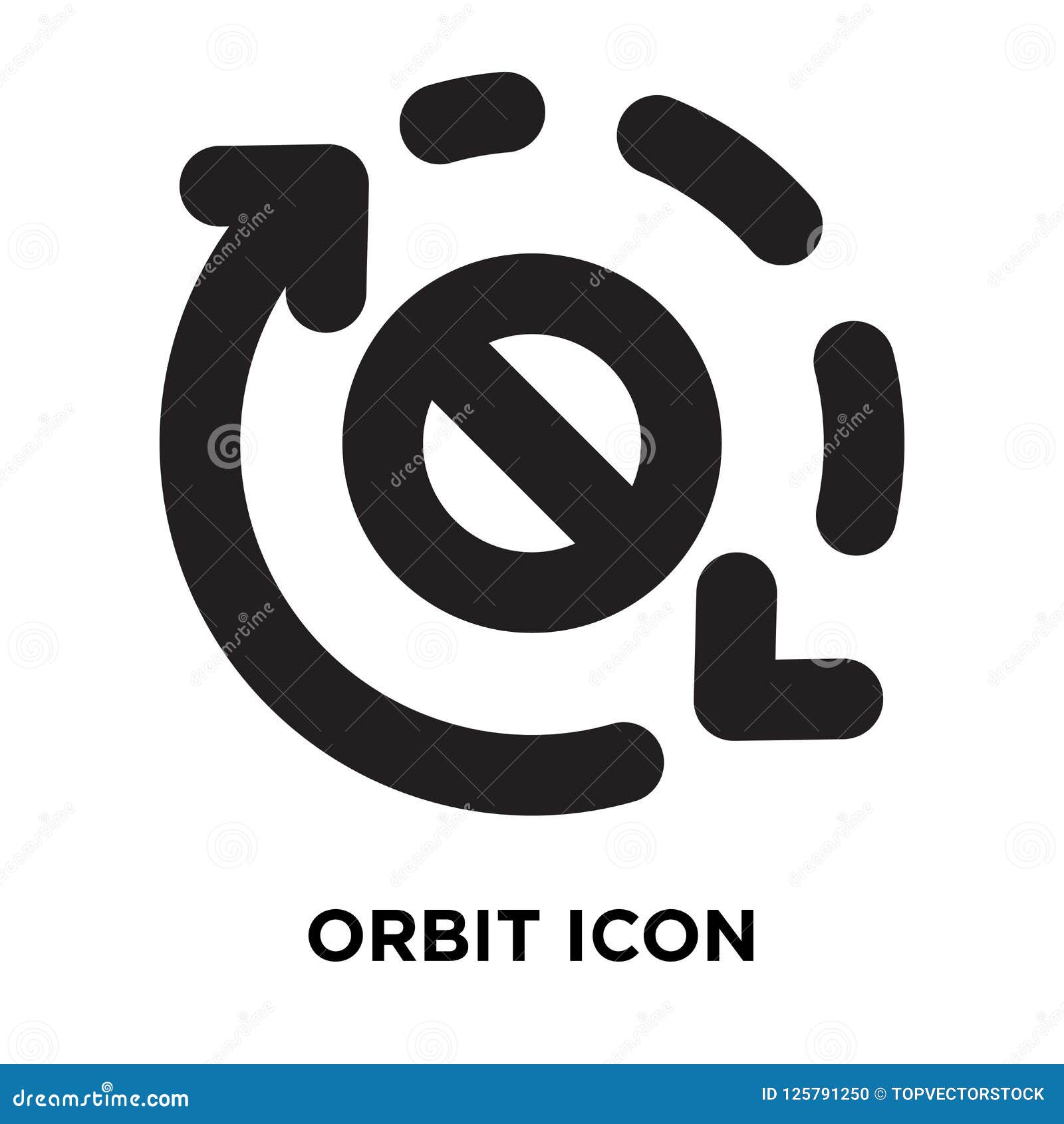 Orbit Icon Vector Isolated On White Background, Logo Concept Of Stock ...